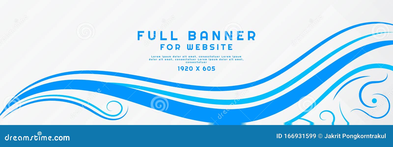 Art Line Modern Design Banner for Website Abstract Curve Shape Wave ...