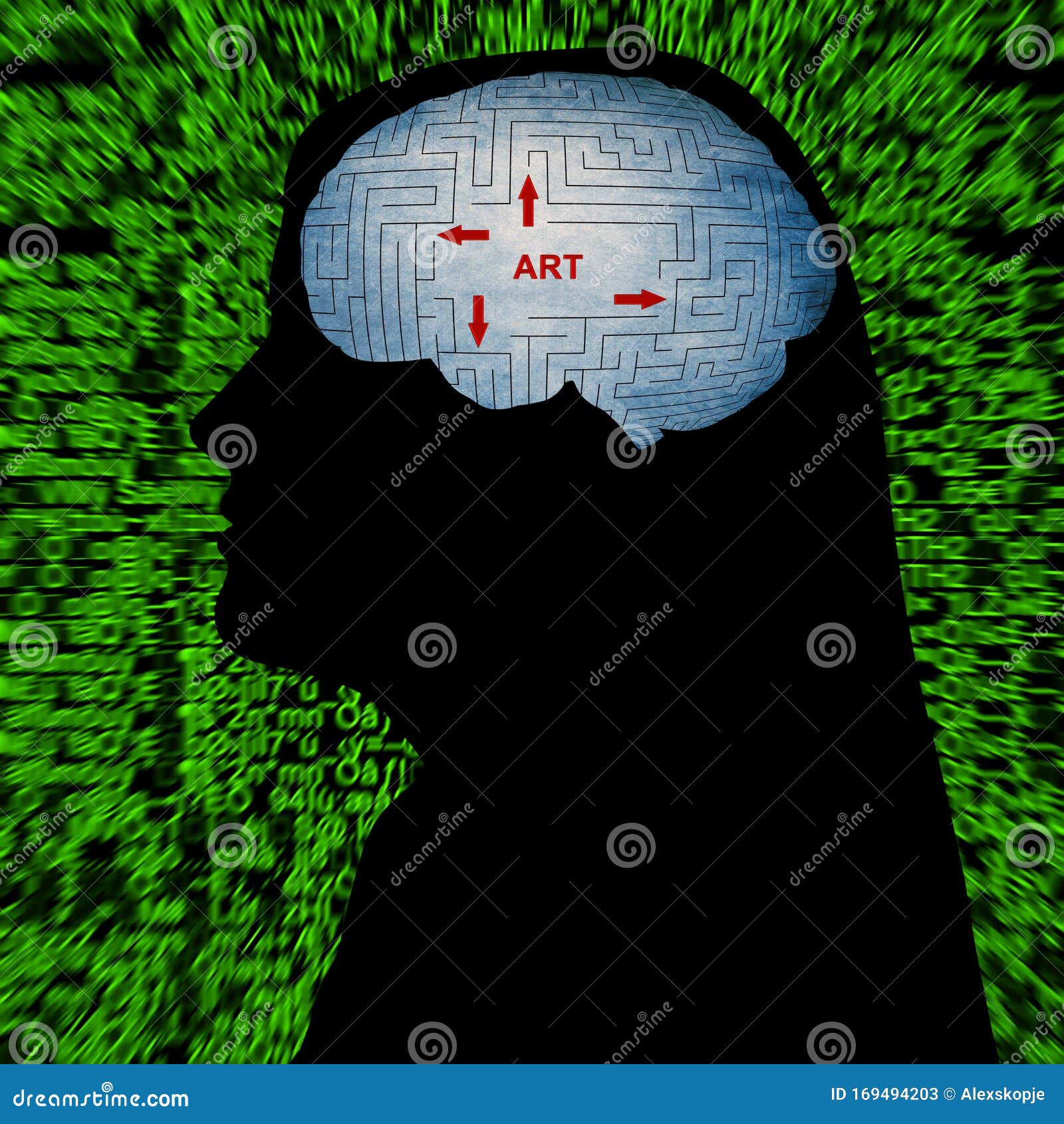 Art in mind stock illustration. Illustration of abstract - 169494203