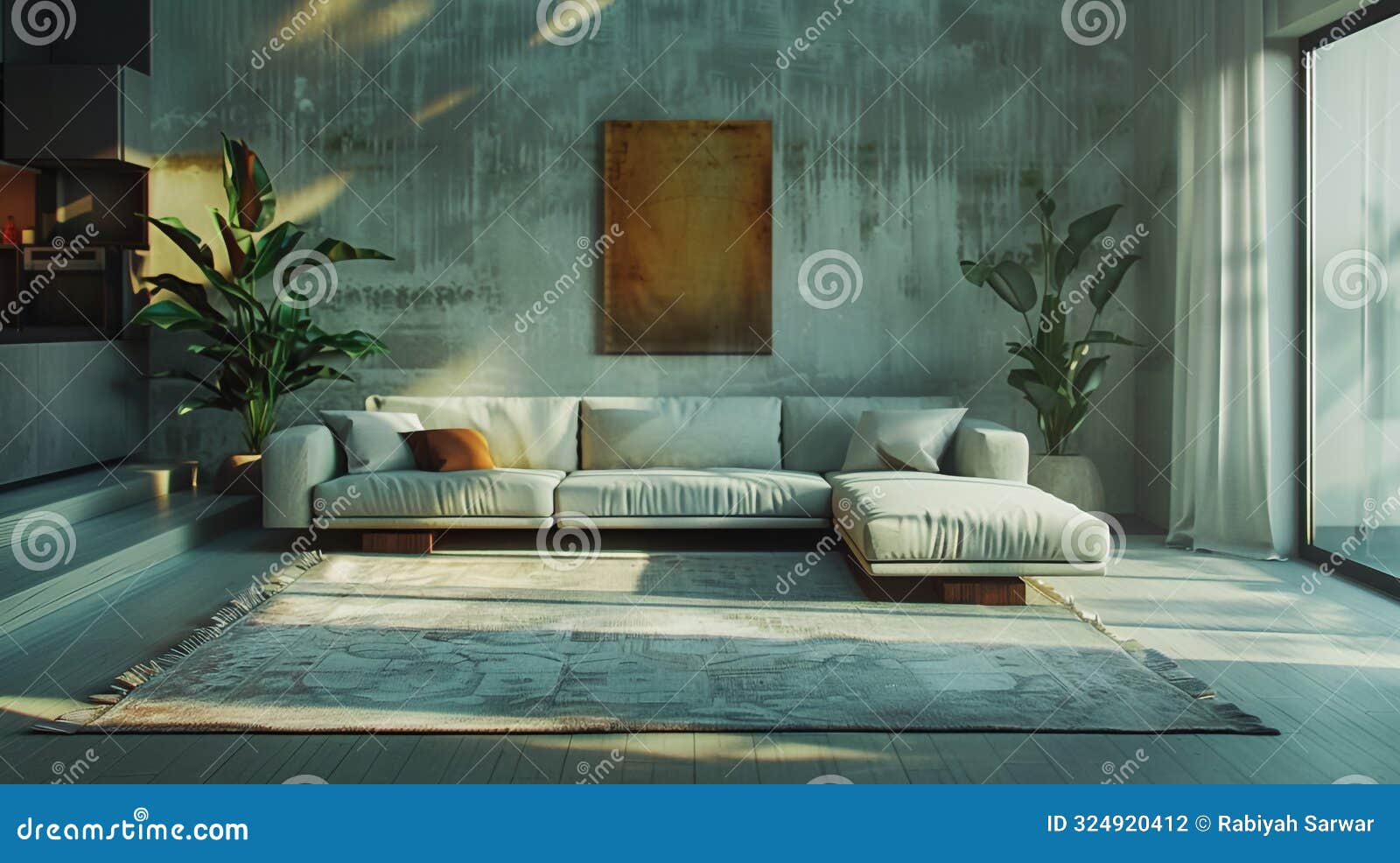 The Art of Minimal Aesthetic in Apartment Interiors Stock Illustration ...