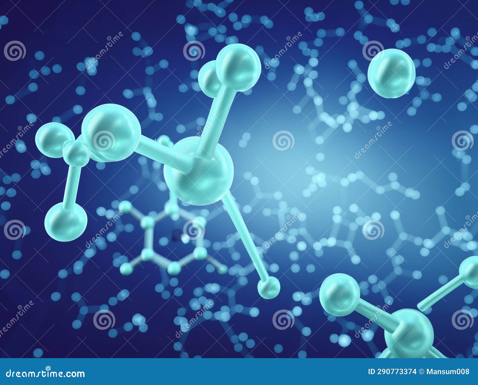 Art Molecular Structure with Dna Stock Illustration - Illustration of ...