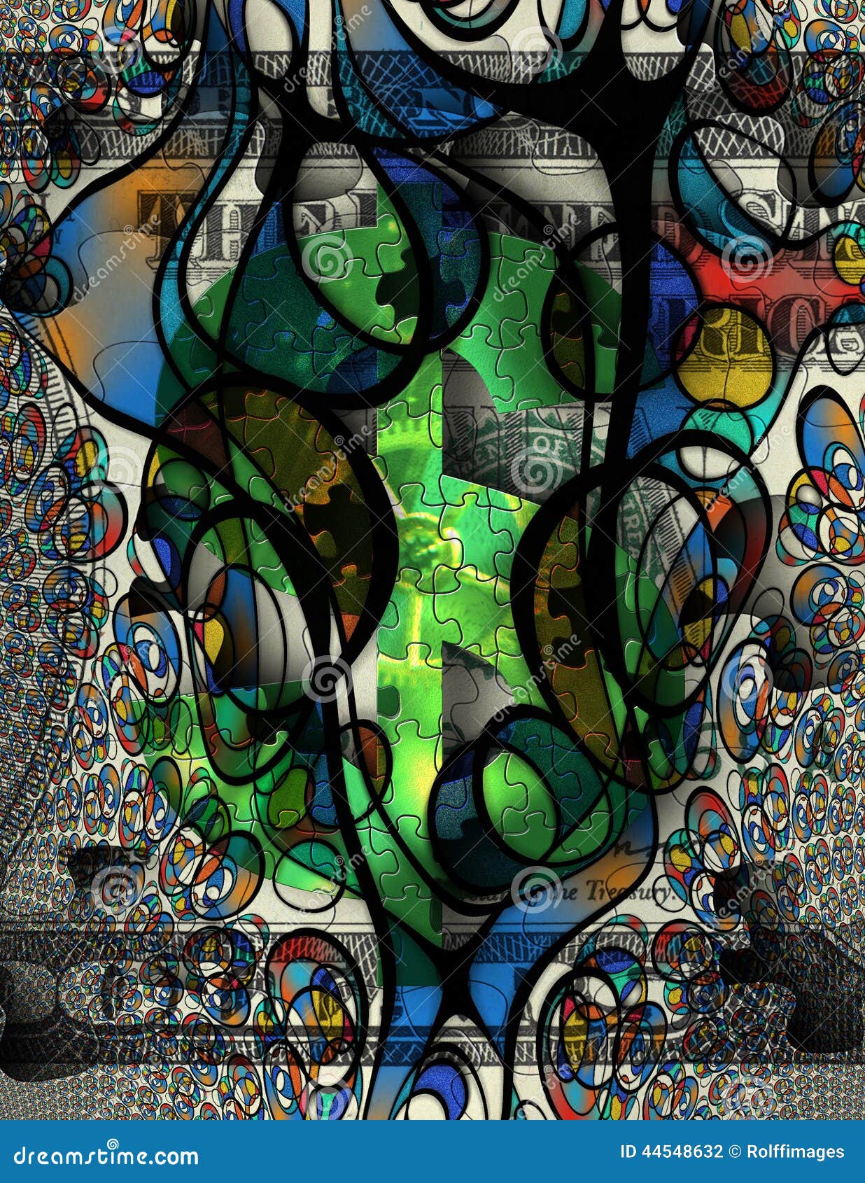 Art Money Abstract moderno ilustração stock. Ilustração de cliente ...