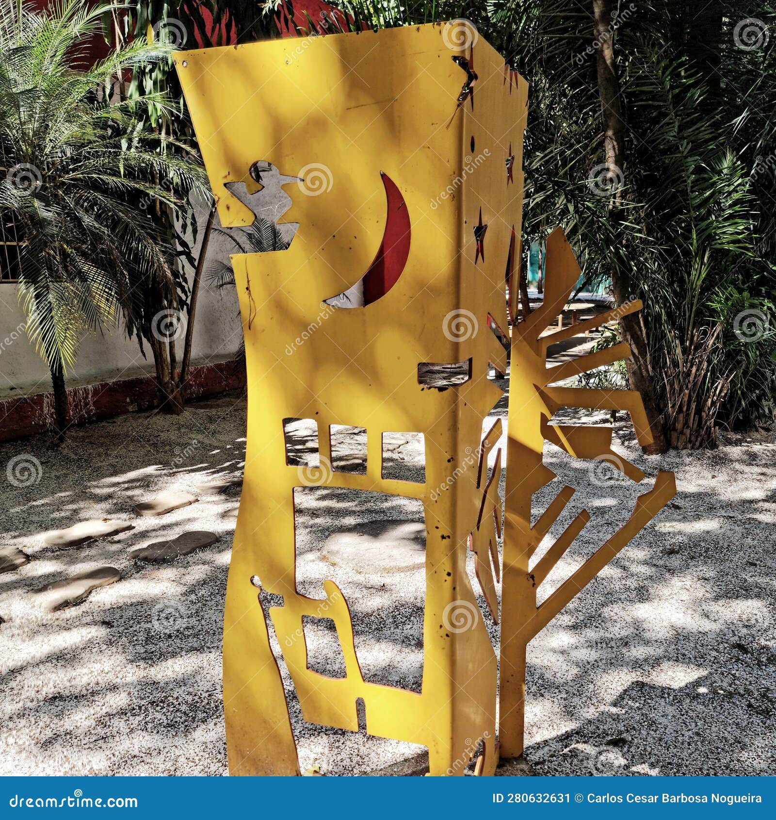 Art Monument Made of Iron with Different Figures Stock Image - Image of ...