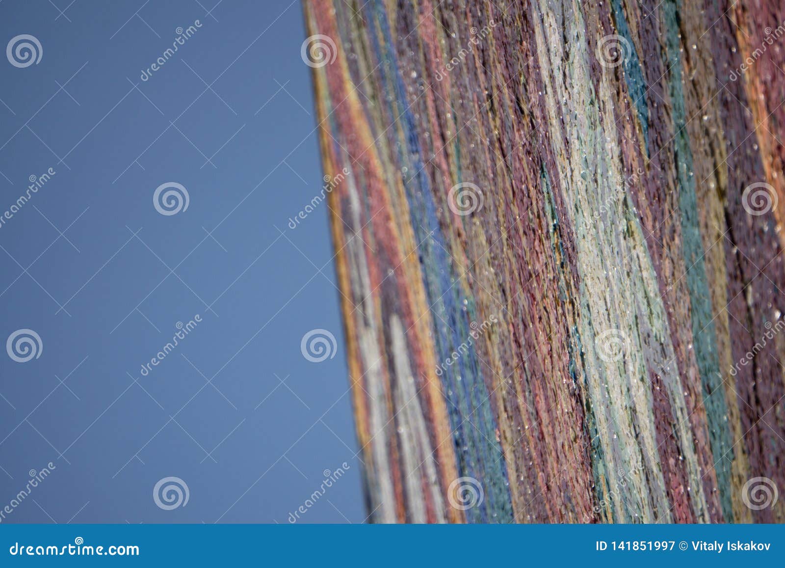 Art Mosaic with Broken Tile Pieces Attached To Wall Stock Image - Image ...