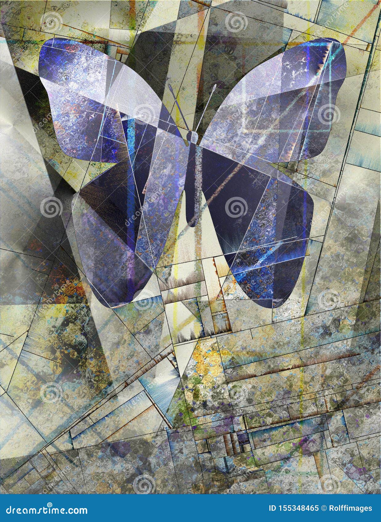 Art Moth stock illustration. Illustration of draw, geometric - 155348465