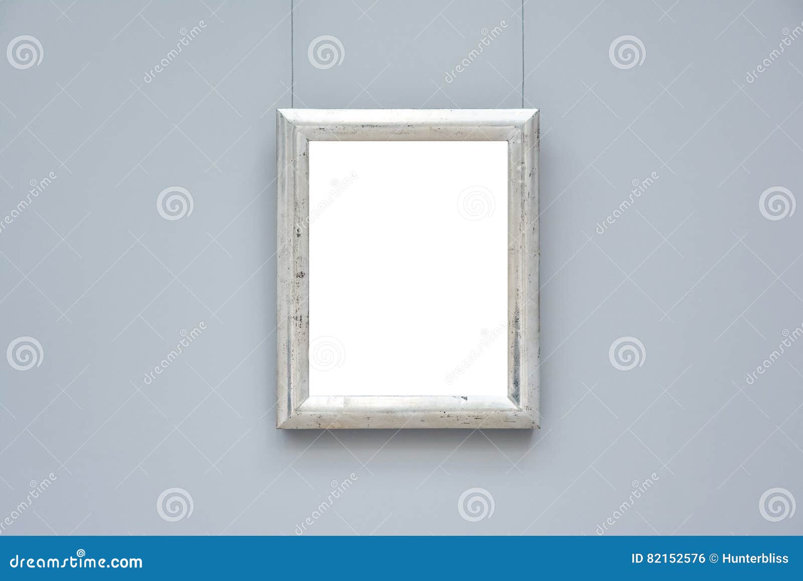 Art Museum Frame Blue Wall Ornate Minimal Design White Isolated Stock ...