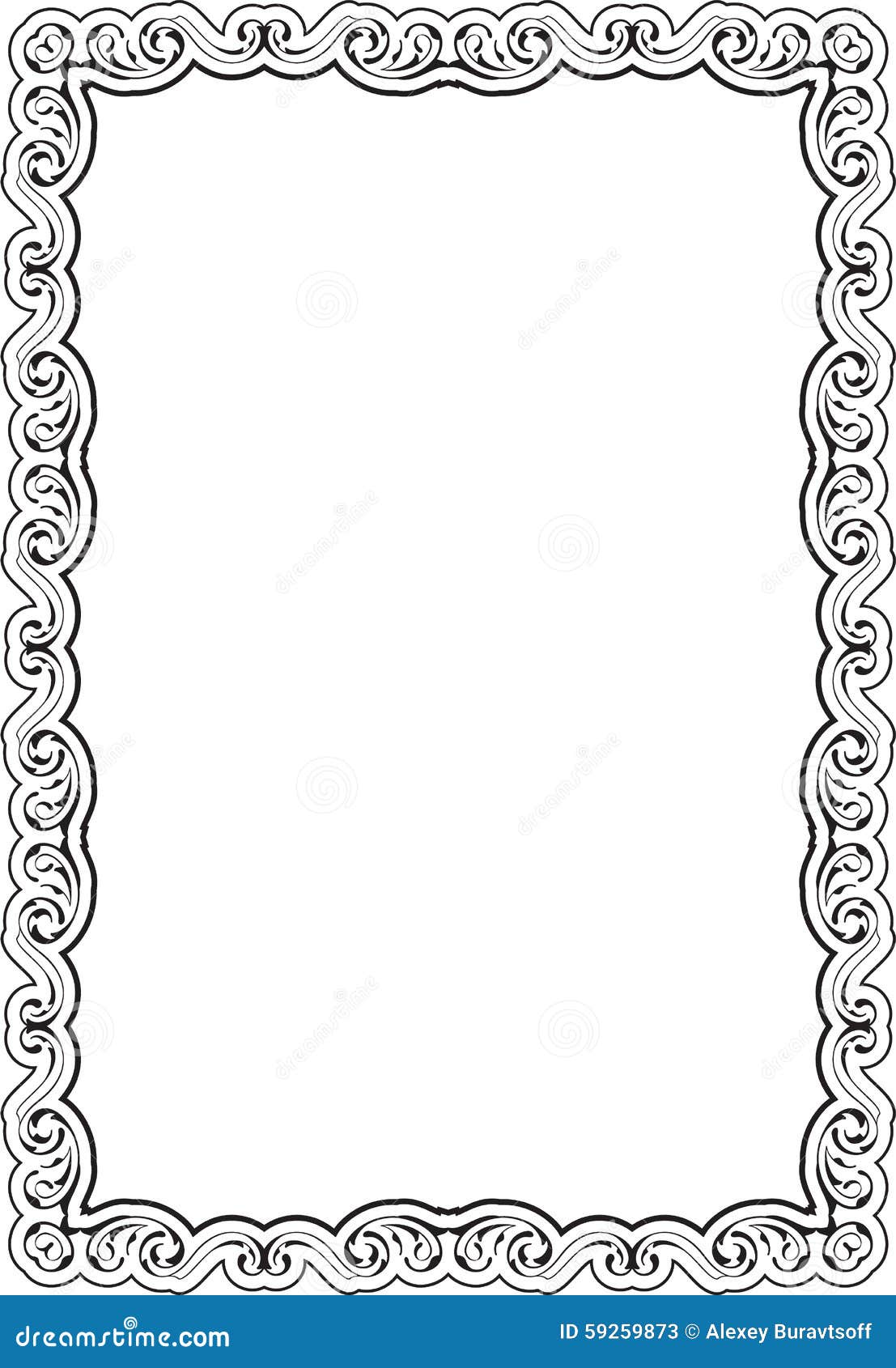 Art nice frame stock vector. Illustration of drawing - 59259873