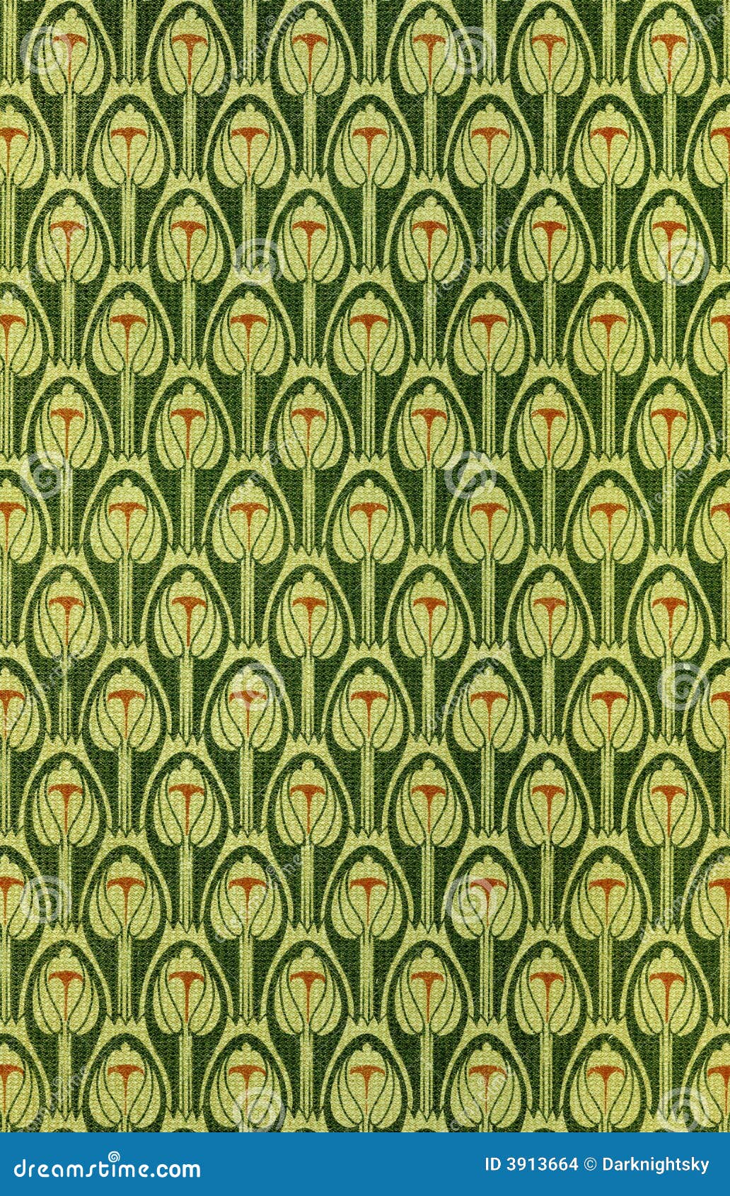 Green Jugendstil Pattern Royalty-Free Stock Photo | CartoonDealer.com ...