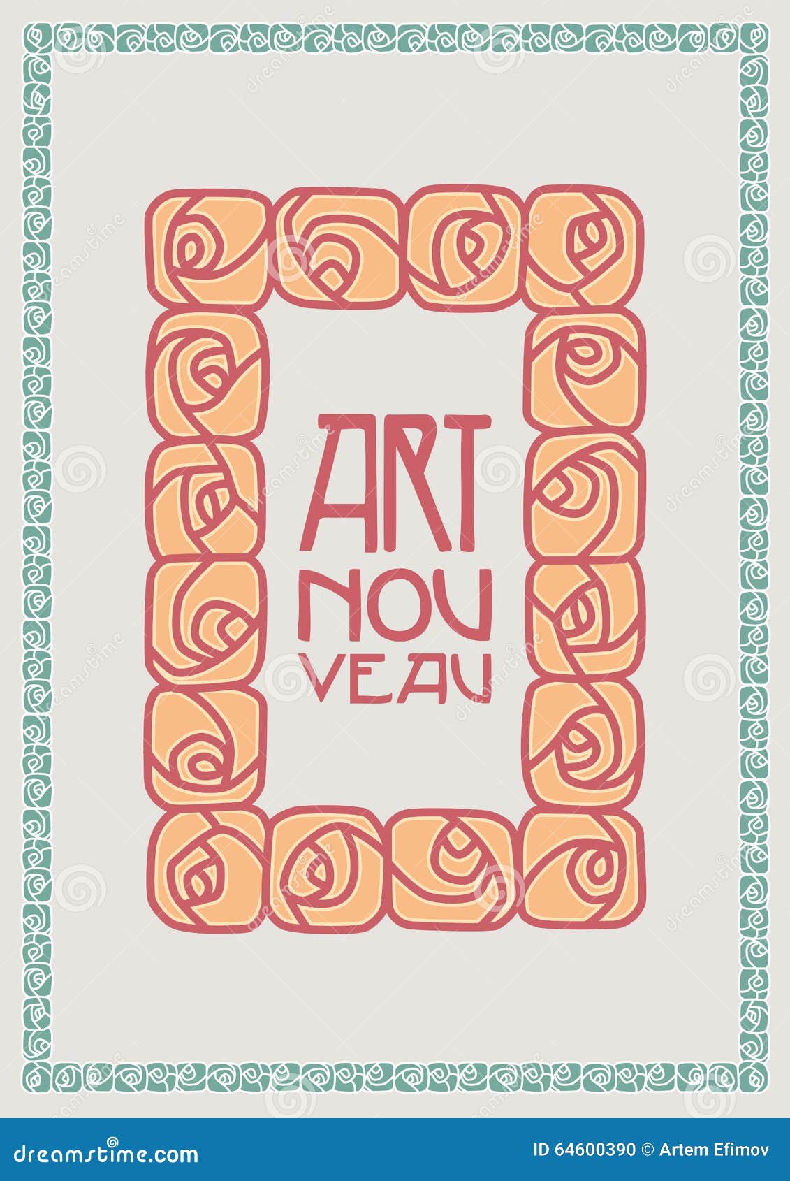 Secession Frame Vector Illustration | CartoonDealer.com #22251736