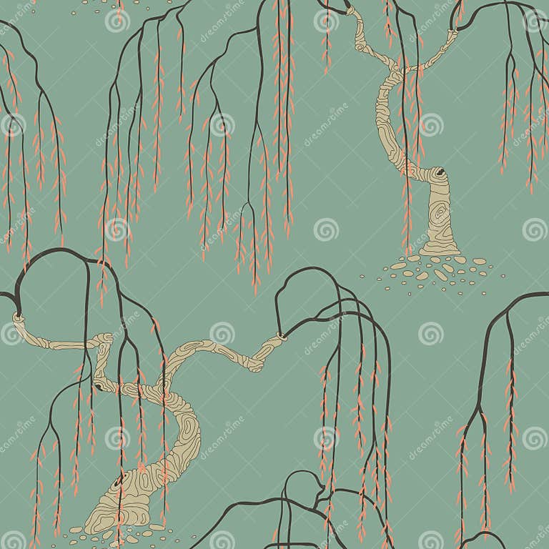 Art nouveau tree stock vector. Illustration of leaf - 171431750