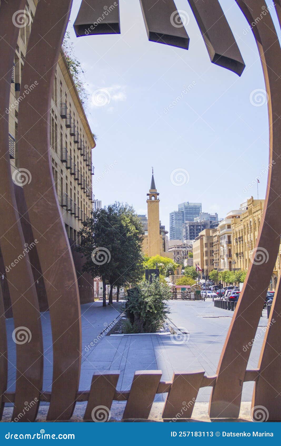 Art Object is Located in Beirut Editorial Stock Photo - Image of east ...