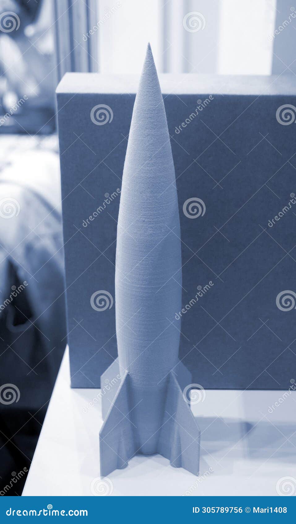 Art Object Model Rocket Printed 3D Printer Toy Created Printing Molten ...