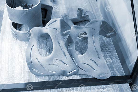 Art Objects Prototype Models Printed 3D Printer from Polyamide Powder Stock Photo - Image of ...