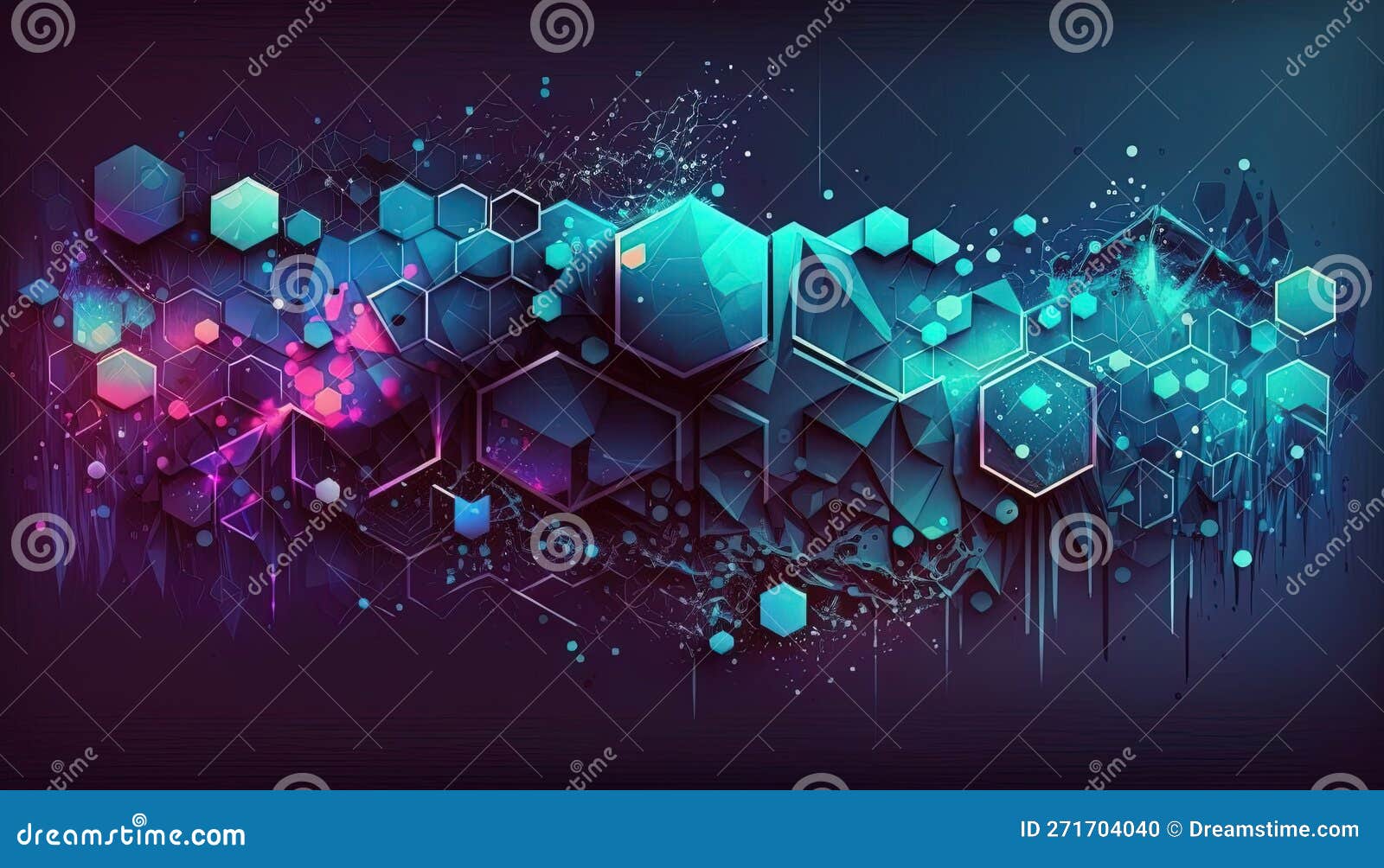 The Art of Octane, Abstract Geometry with Octanes Stock Illustration ...