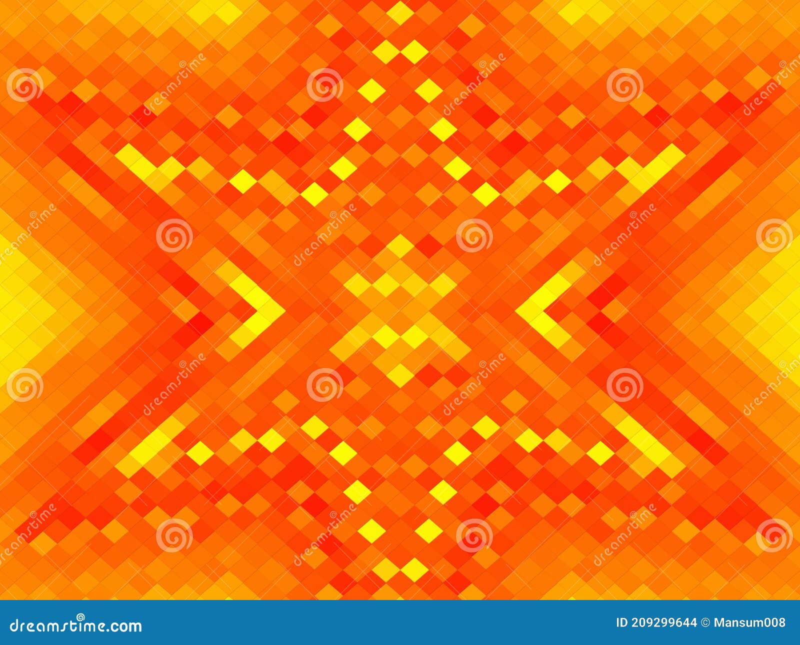 Orange Color of Polygon Background Stock Illustration - Illustration of ...