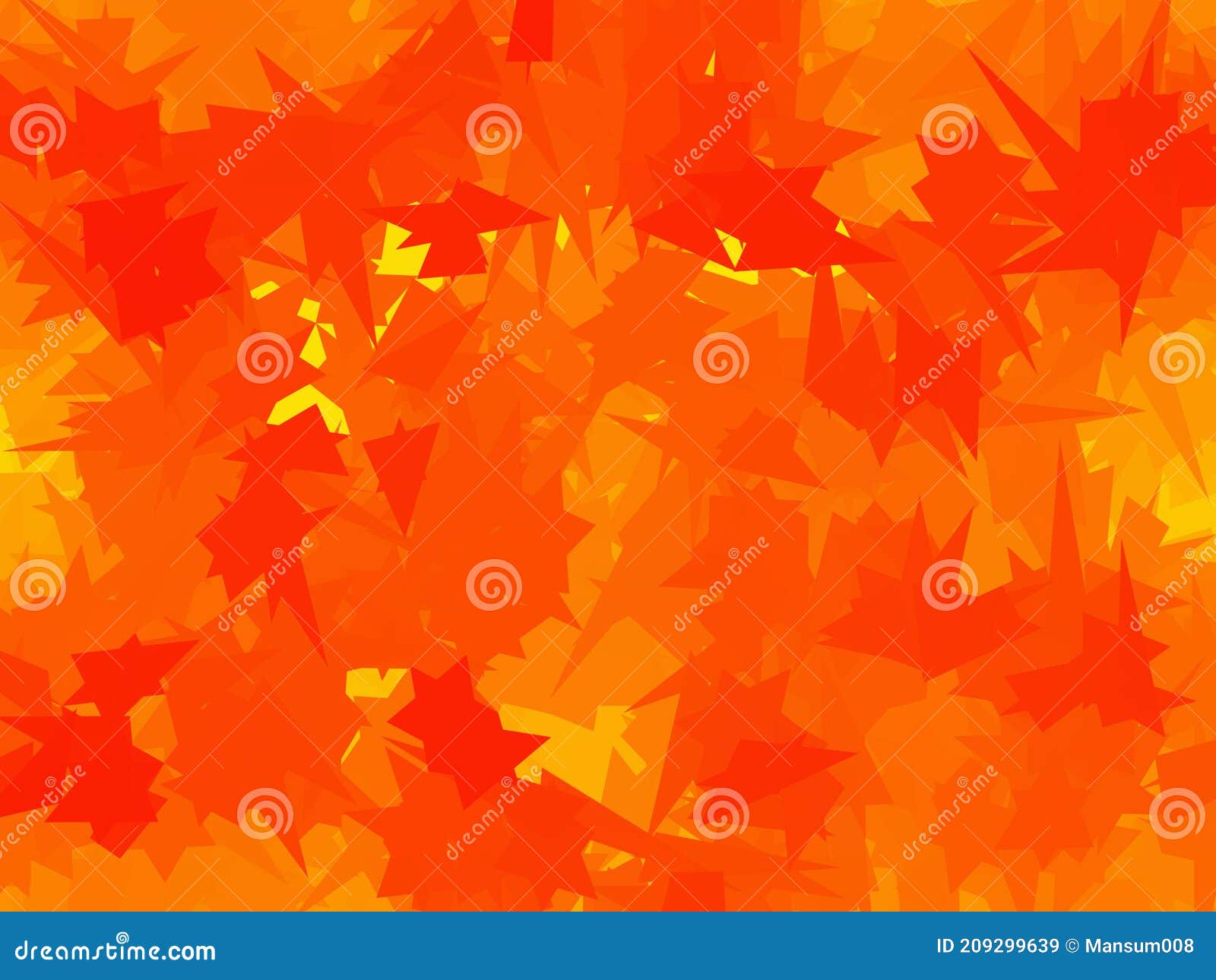 Orange Color of Polygon Background Stock Illustration - Illustration of ...