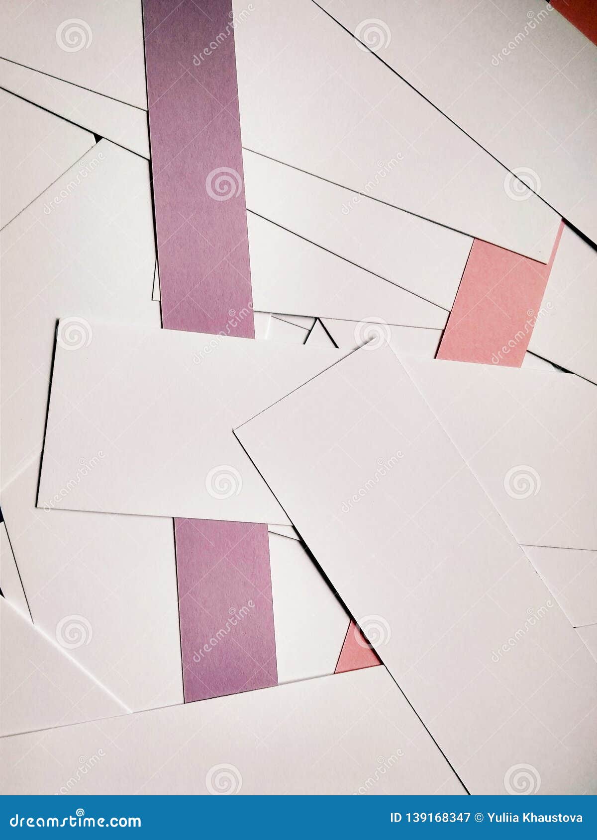 Texture of White and Colored Paper Stripes Stock Image - Image of ...