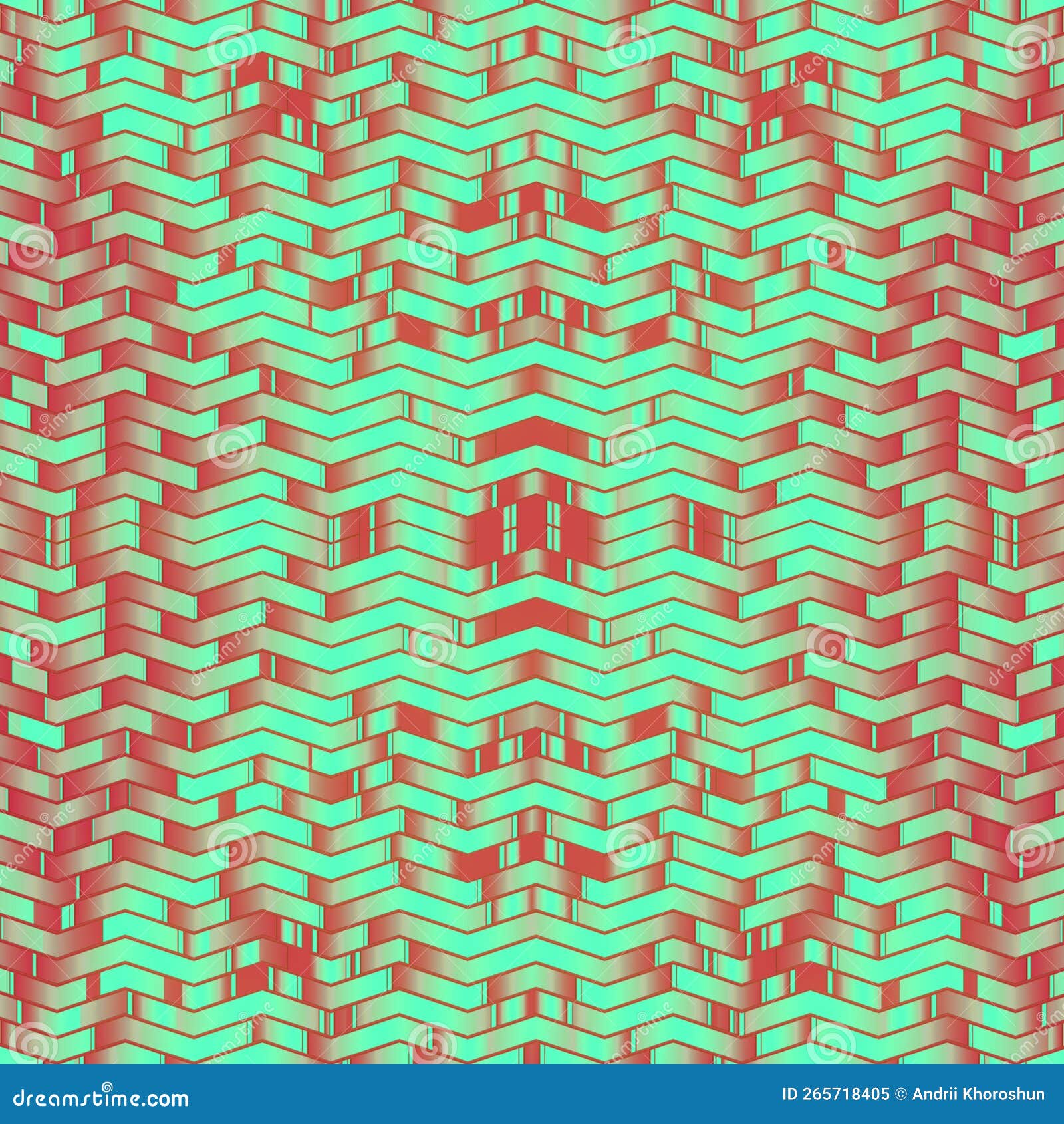 Art Pattern of Multi Colored Stripes. 3d Rendering Digital Illustration ...