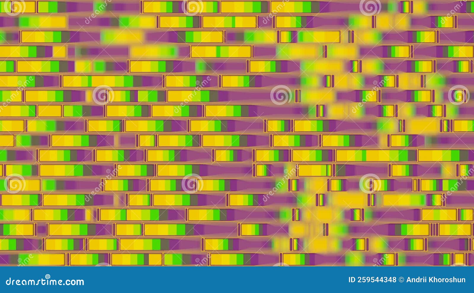 Art Pattern of Multi Colored Stripes. 3d Rendering Digital Loop ...