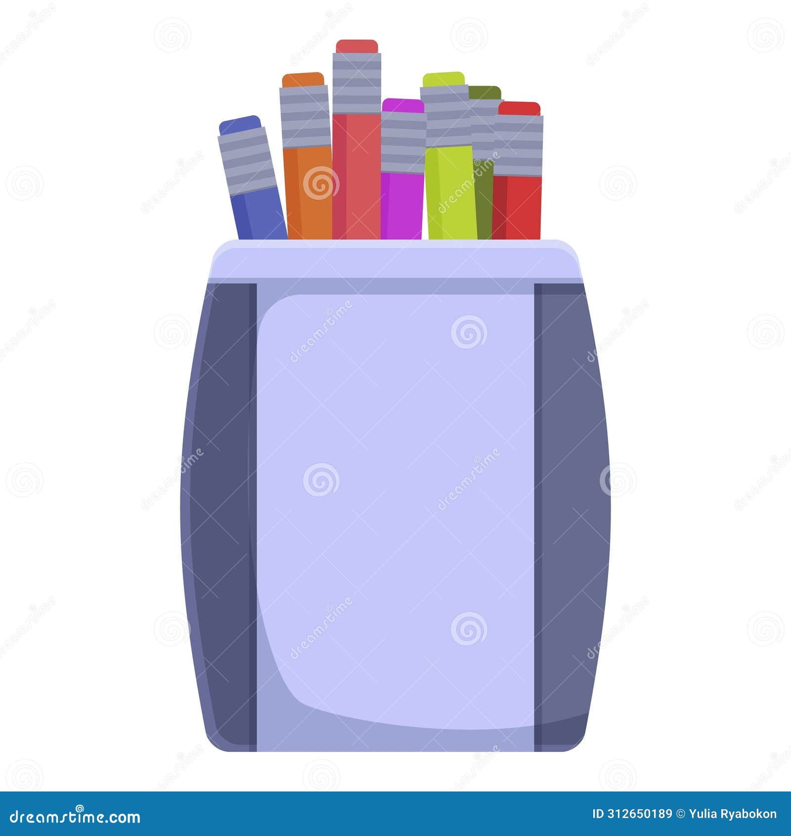 Art Pencil Stand Icon Cartoon Vector. Draw Graphic Stock Vector ...
