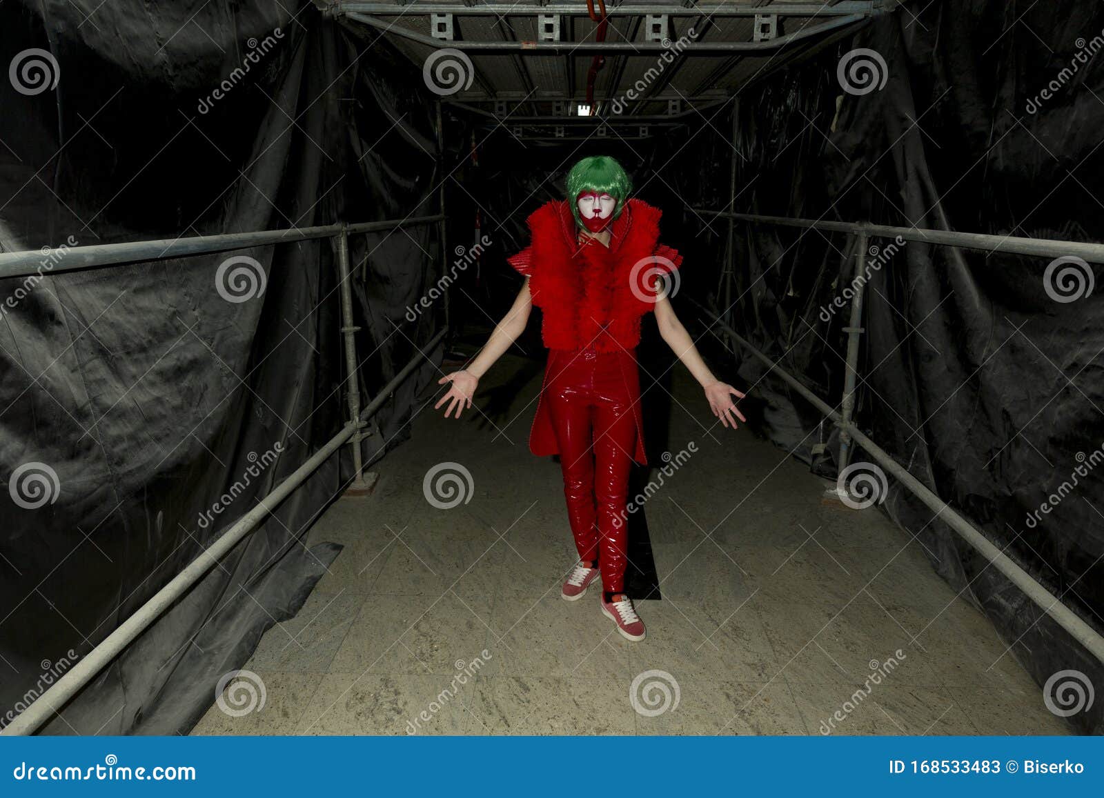 Art Performance in the Darkness Stock Image - Image of design, colour ...