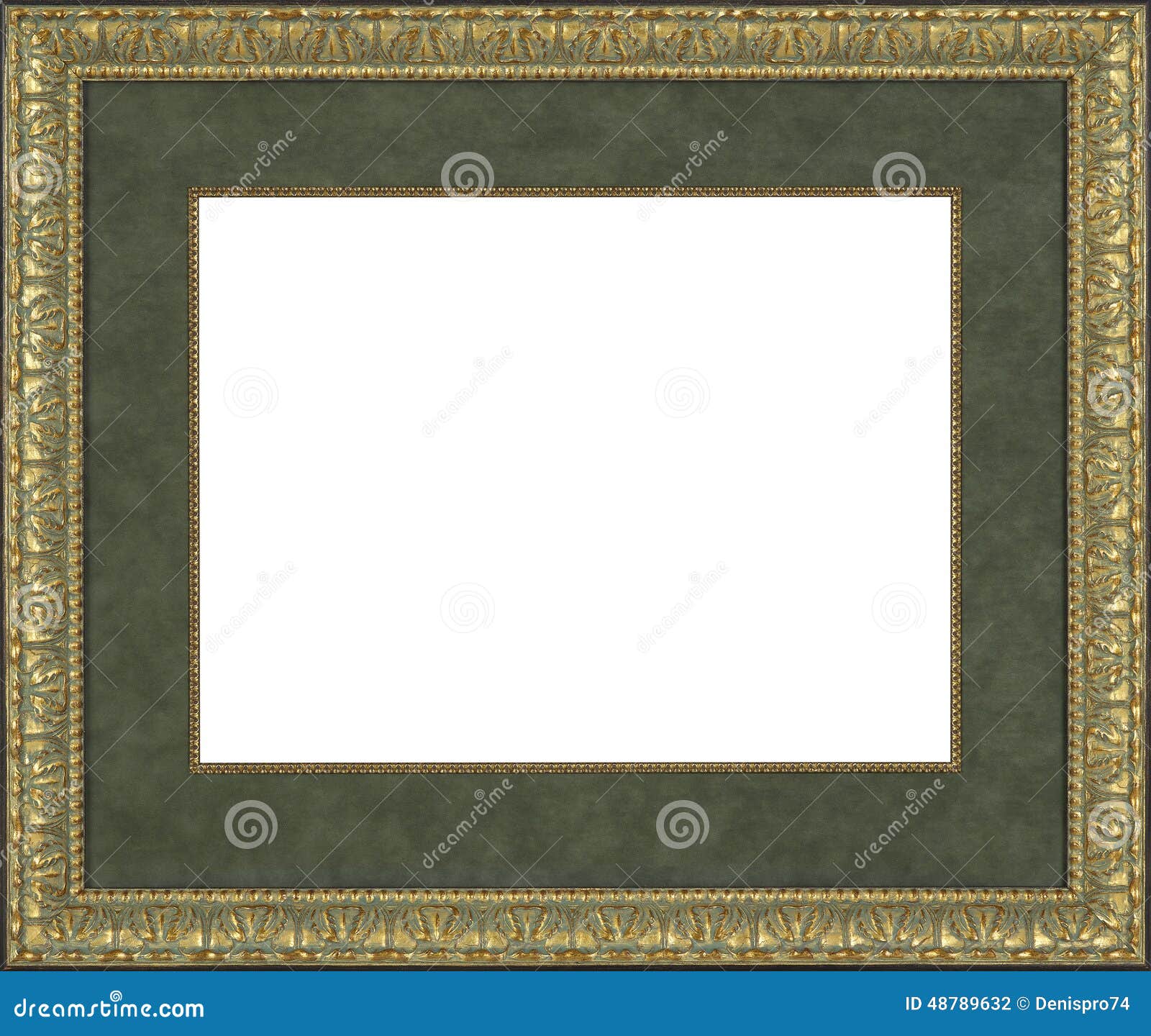 Art Picture Frame Isolated Background Stock Photo - Image of museum ...