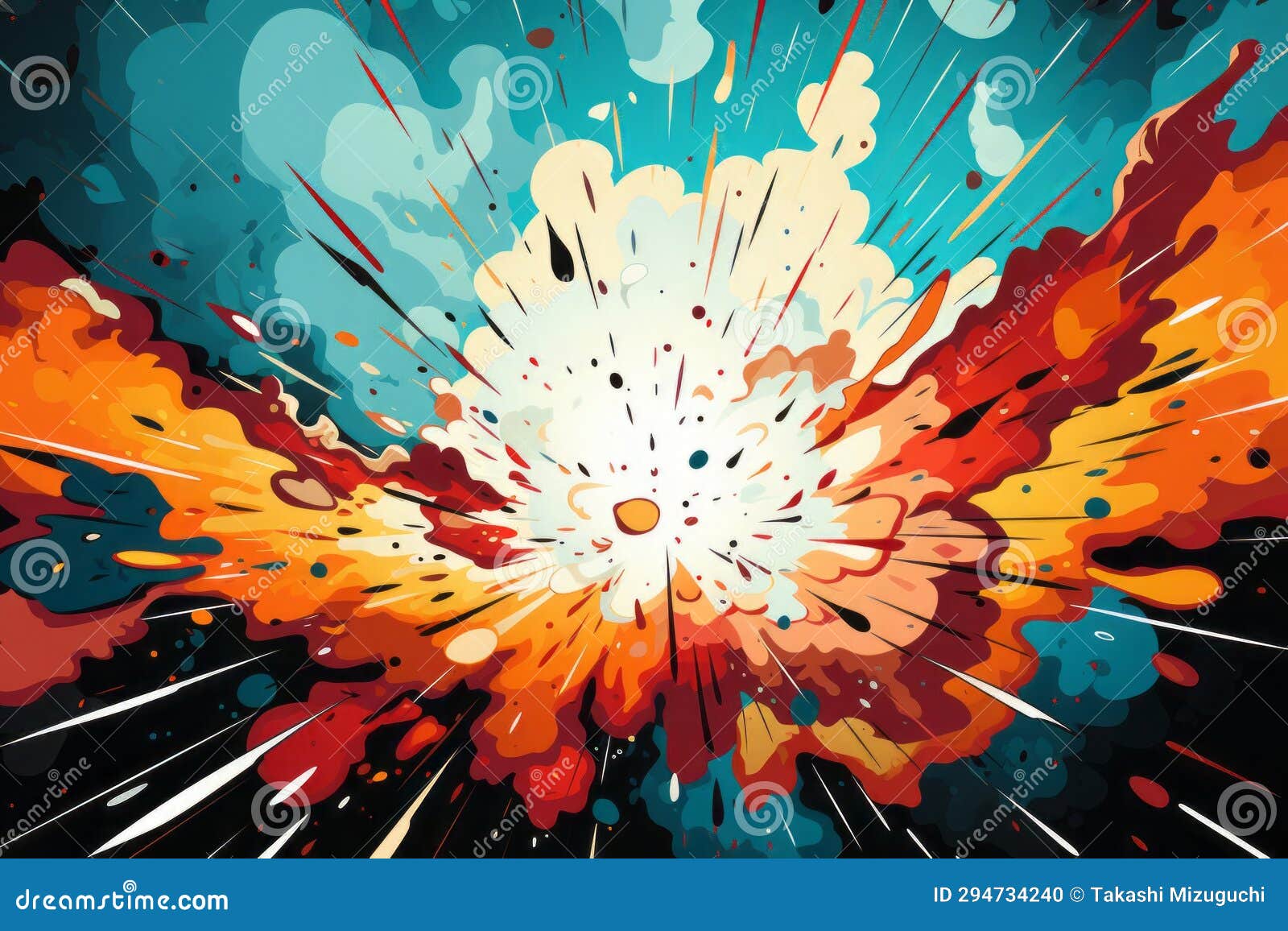 Comic Surge: the Art of High-Octane Movement in Vibrant Tones – AI ...