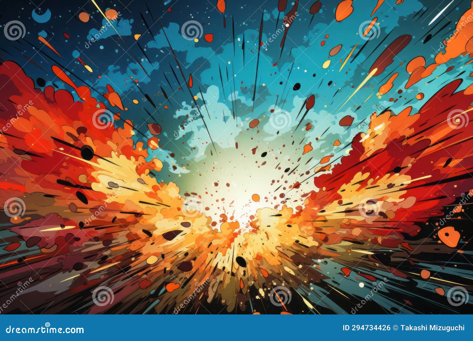 Comic Surge: the Art of High-Octane Movement in Vibrant Tones – AI ...