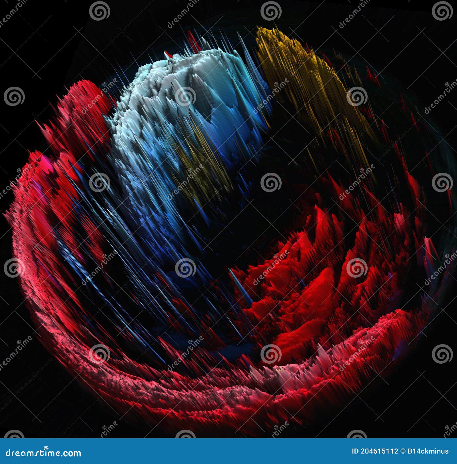 Art Piece with Colorful Speed Line Stock Illustration - Illustration of ...