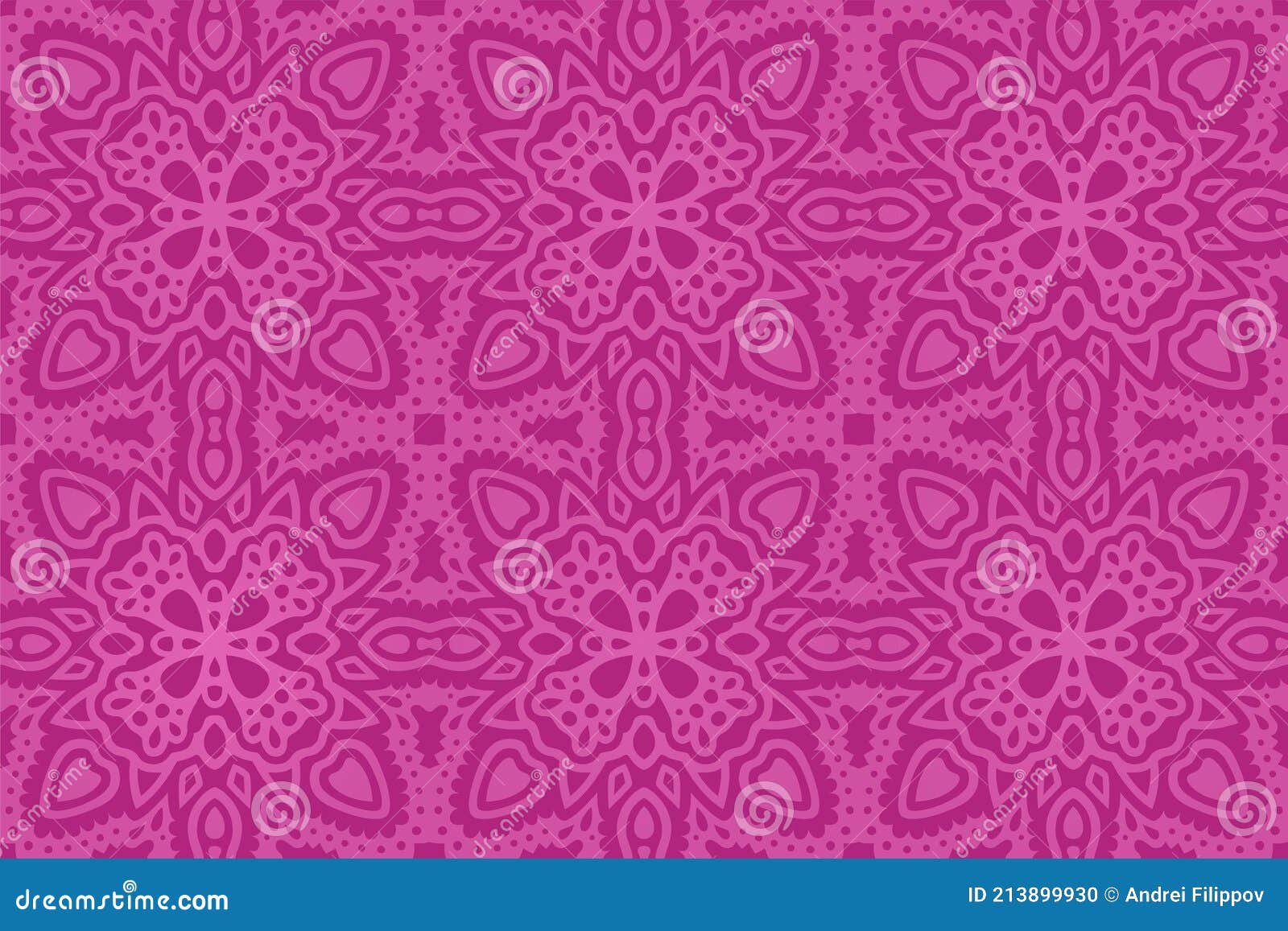 Art with Pink Eastern Tile Seamless Pattern Stock Vector - Illustration ...