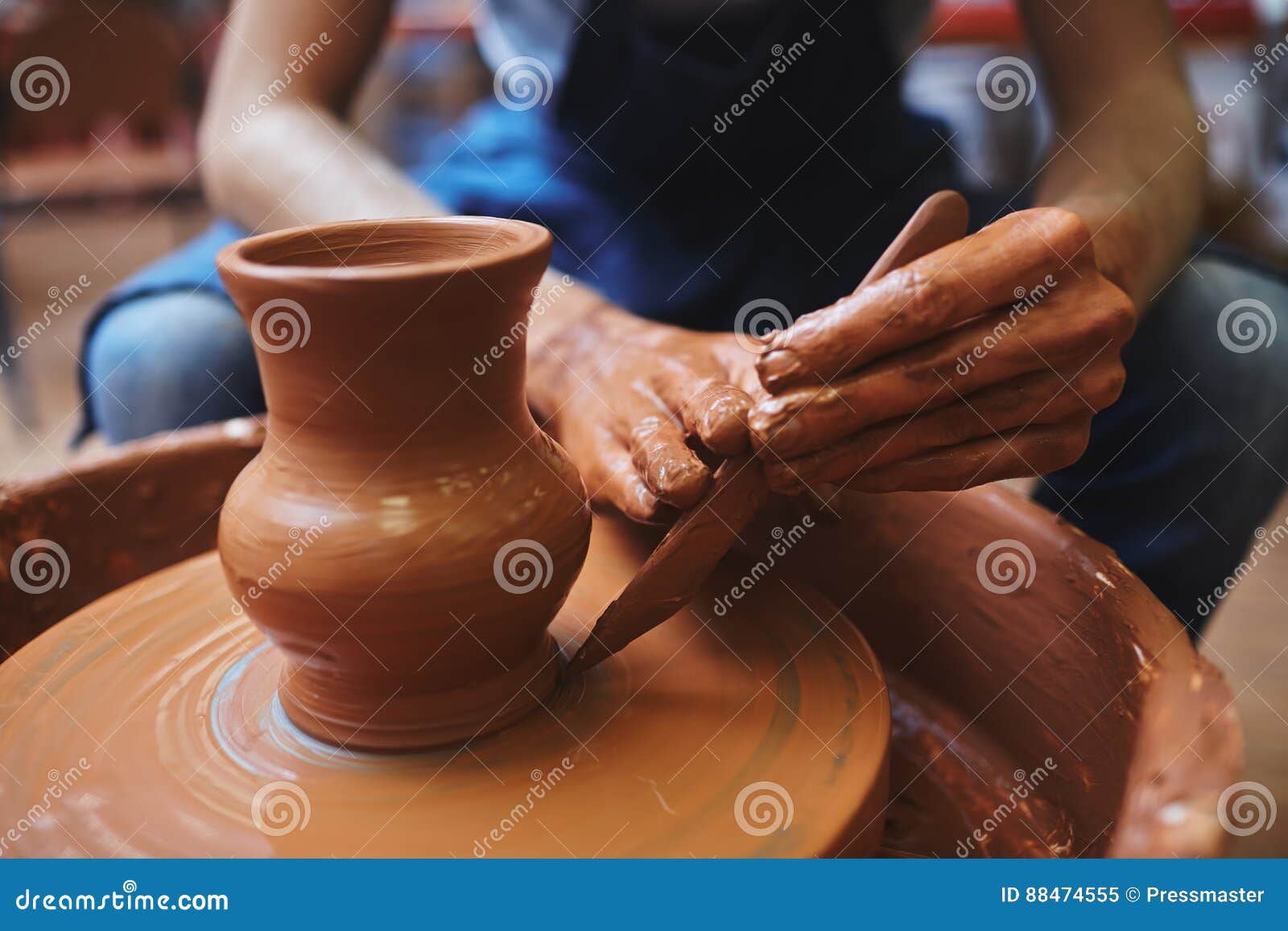 Art of pottery stock image. Image of pottery, fireclay - 88474555