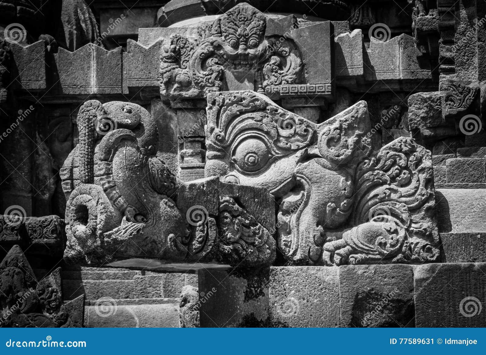 Art of Prambanan stock image. Image of asian, hinduism - 77589631