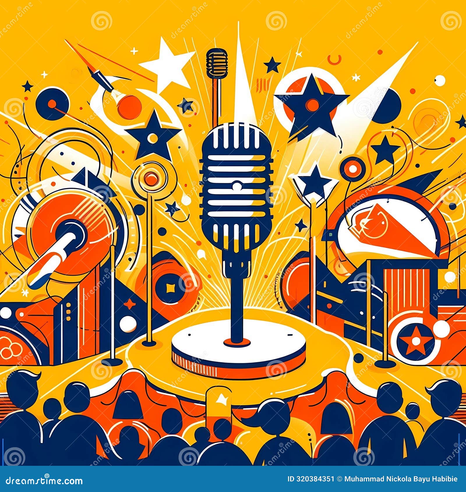 The Art of Public Speaking: a Dynamic Visual Celebration Stock ...