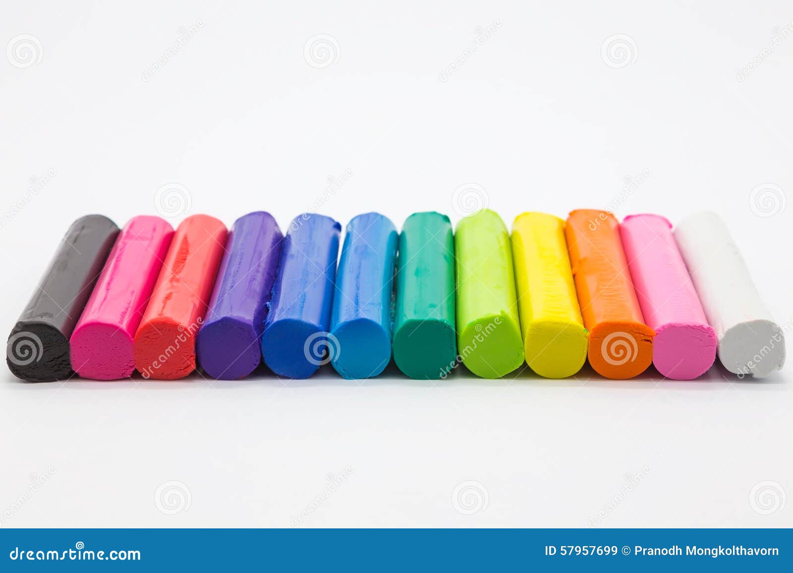 Art Rainbow of Clay Colours, Creative Craft Product Stock Image - Image ...