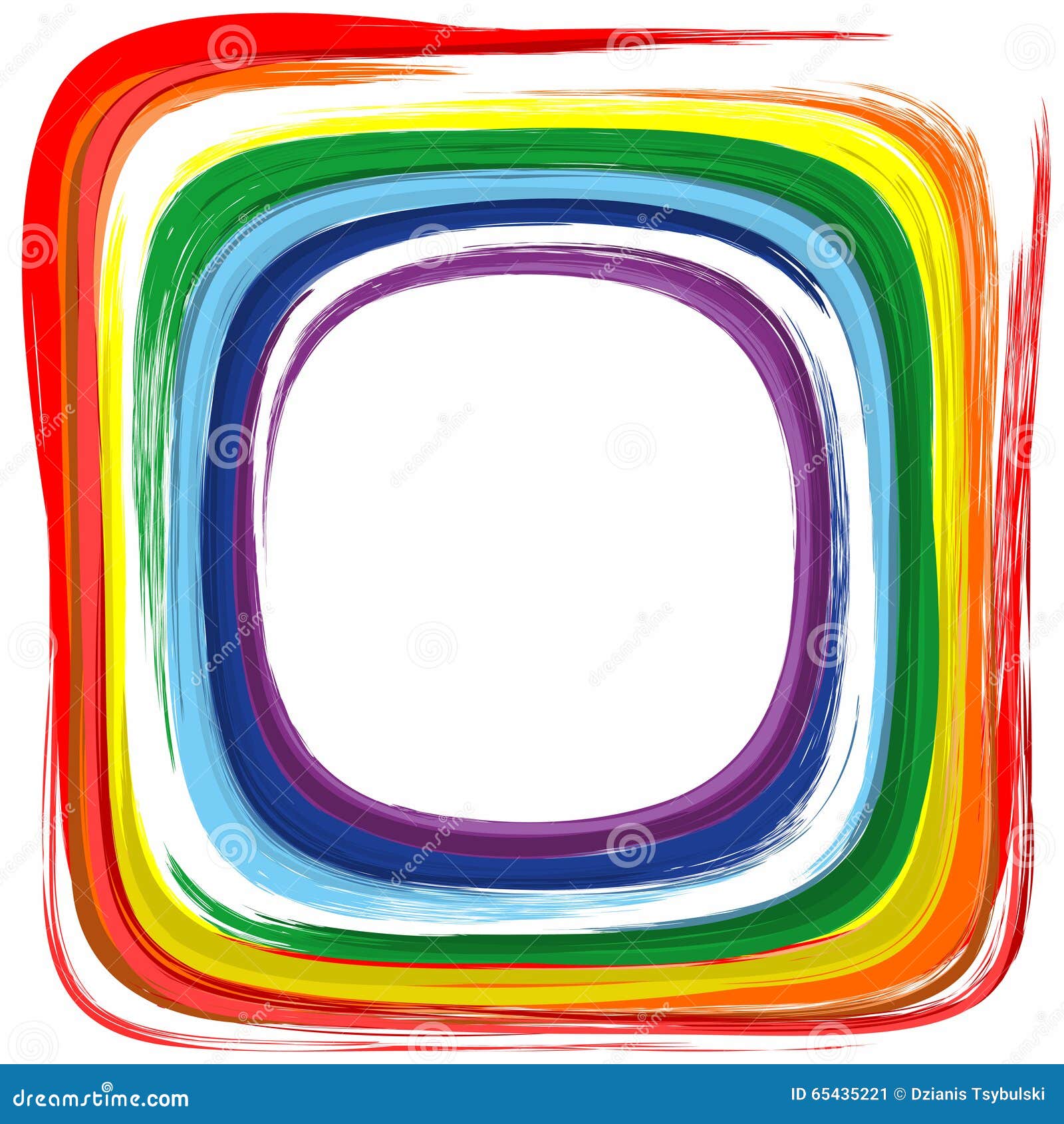 Art Rainbow Color Frame Abstract Splash Paint Background Stock Vector ...