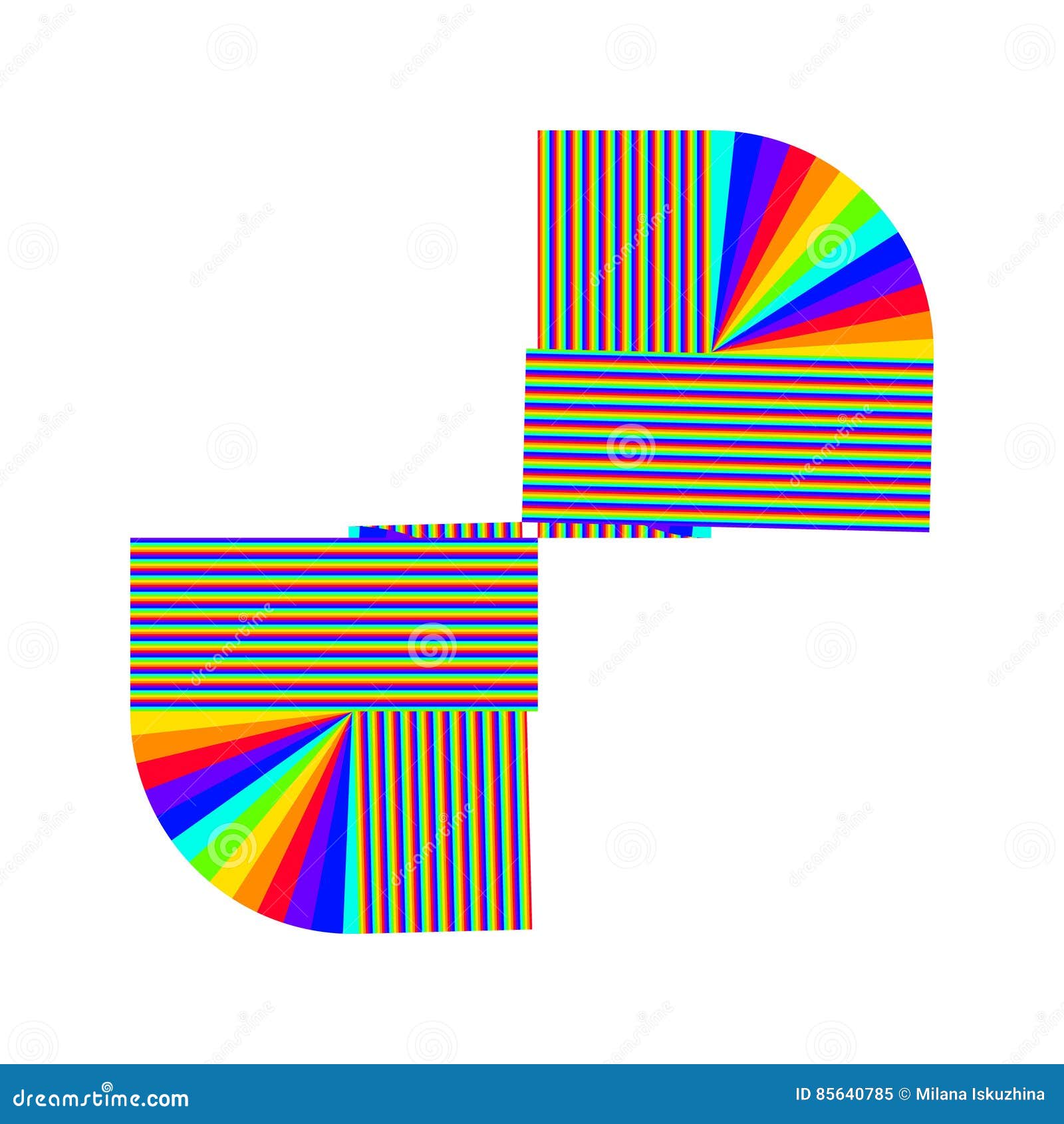 Art Rainbow Frame Abstract Background Stock Illustration - Illustration ...