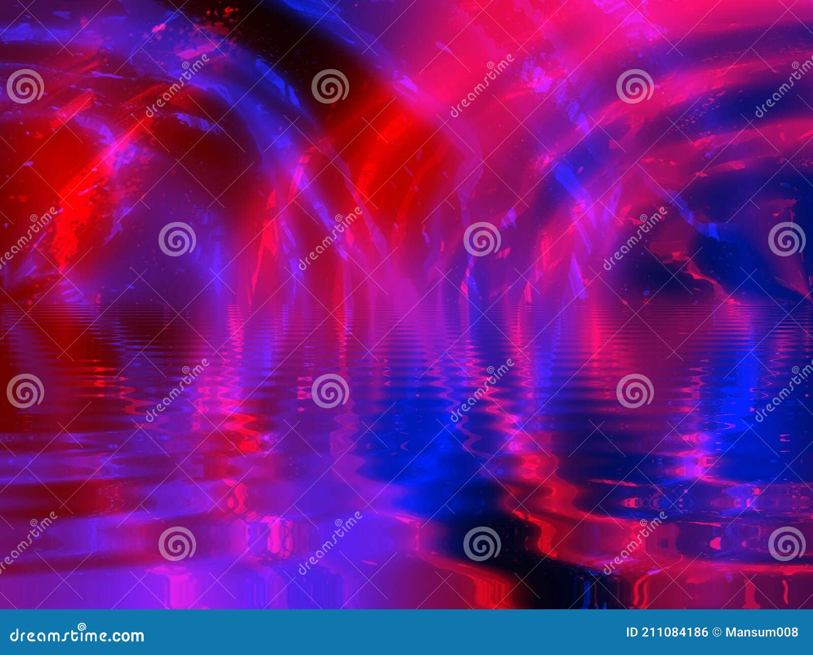 Red and Blue Color Light Pattern Background Stock Illustration ...