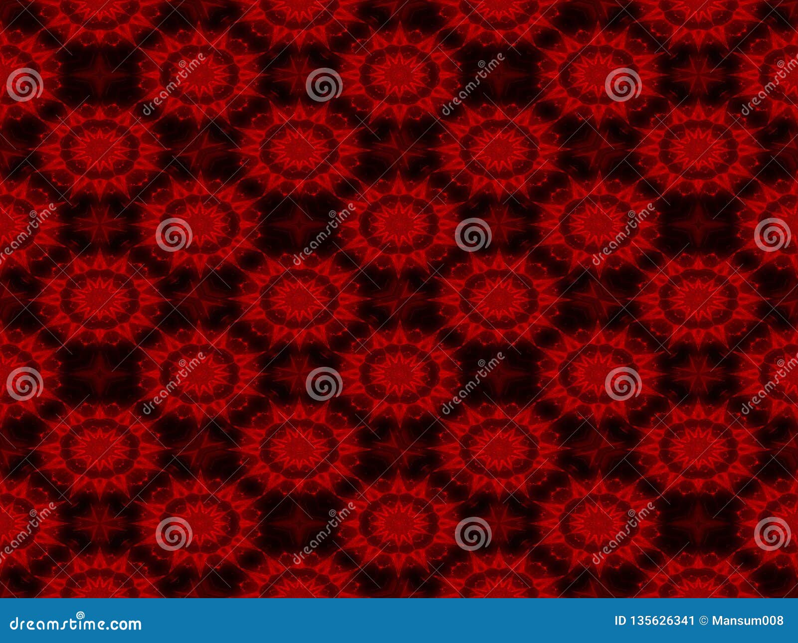 Red Color Seamless Pattern Background Stock Illustration - Illustration ...