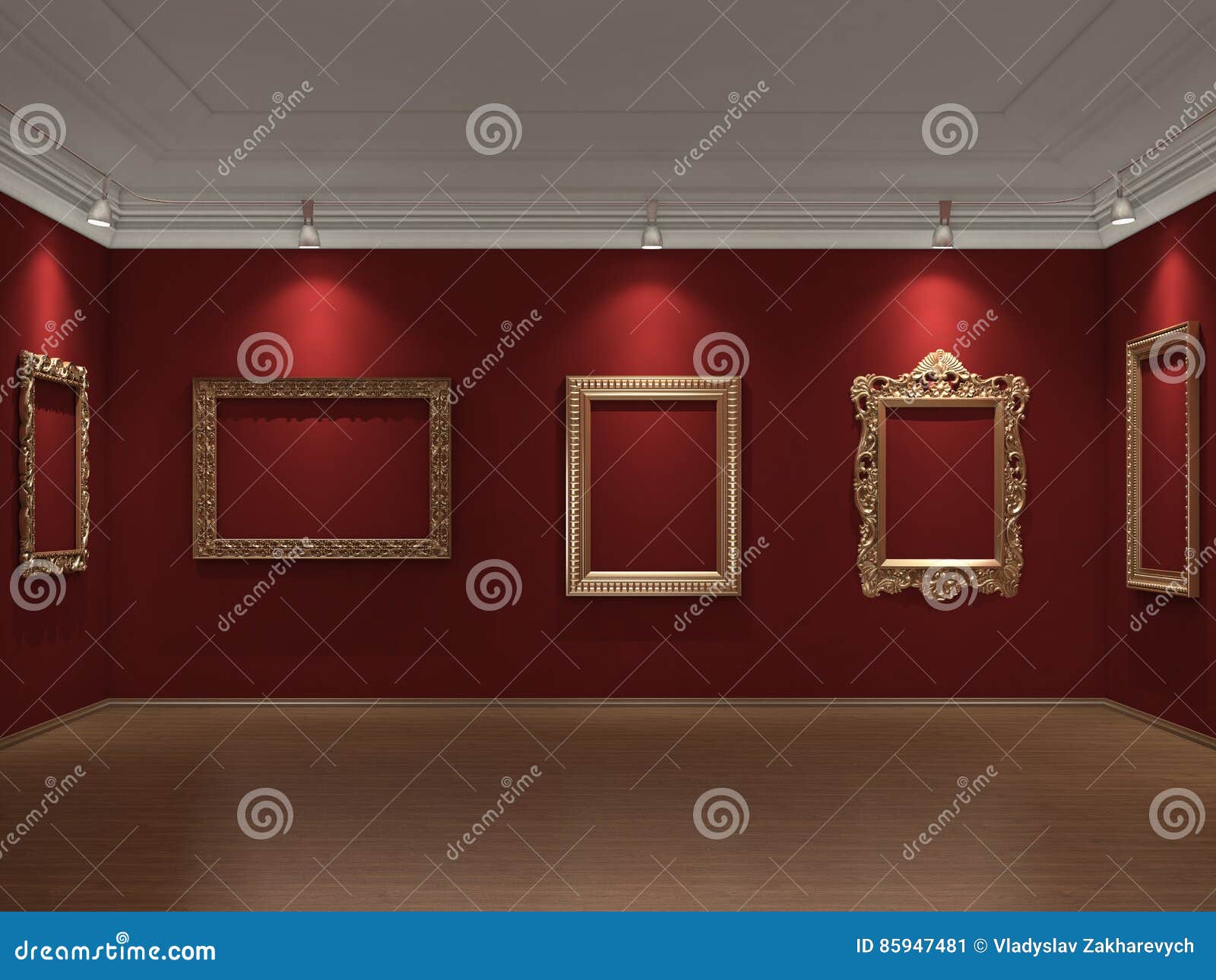 Art red gallery, stock illustration. Illustration of grunge - 85947481