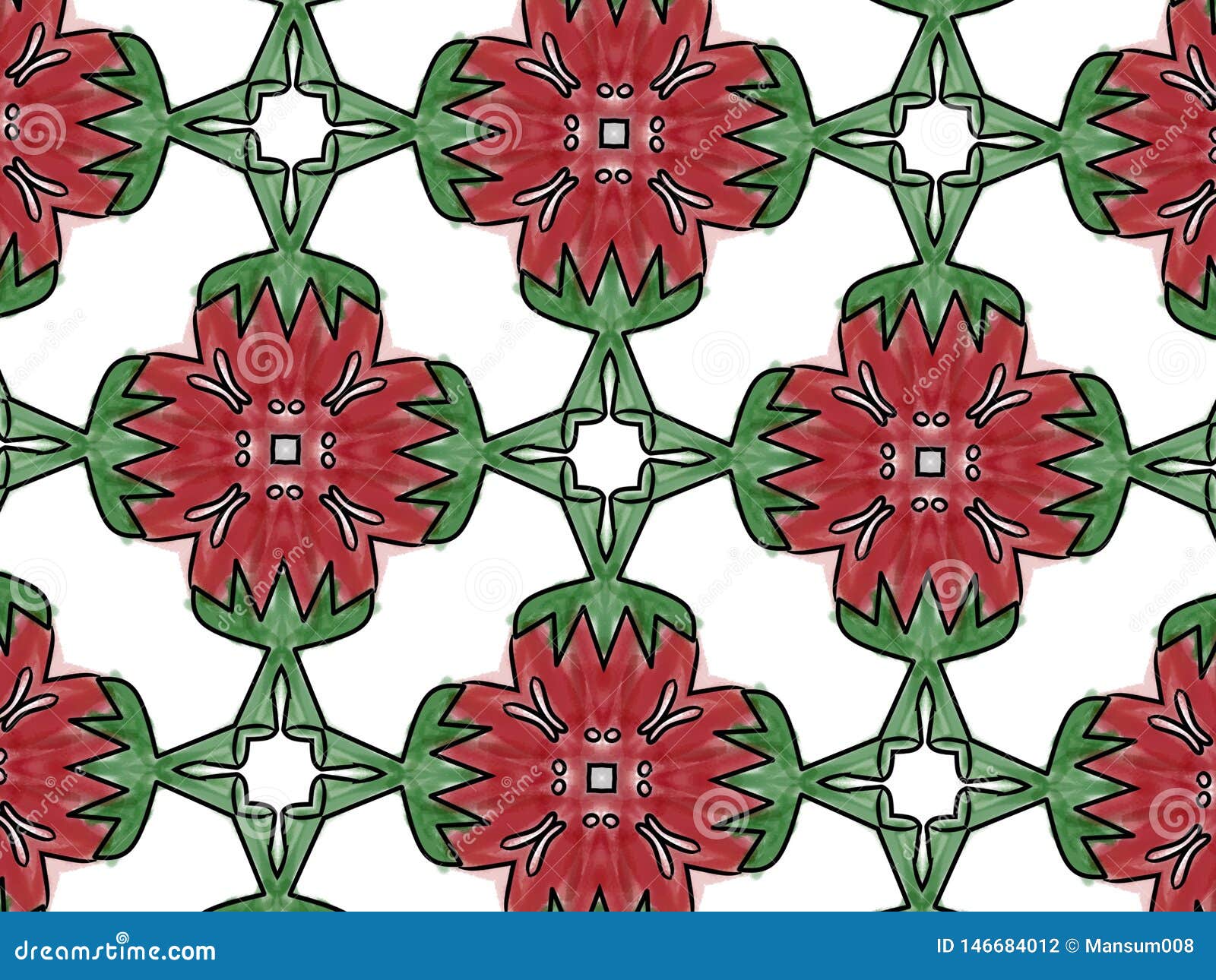 Red and Green Color Pattern Background Stock Illustration ...