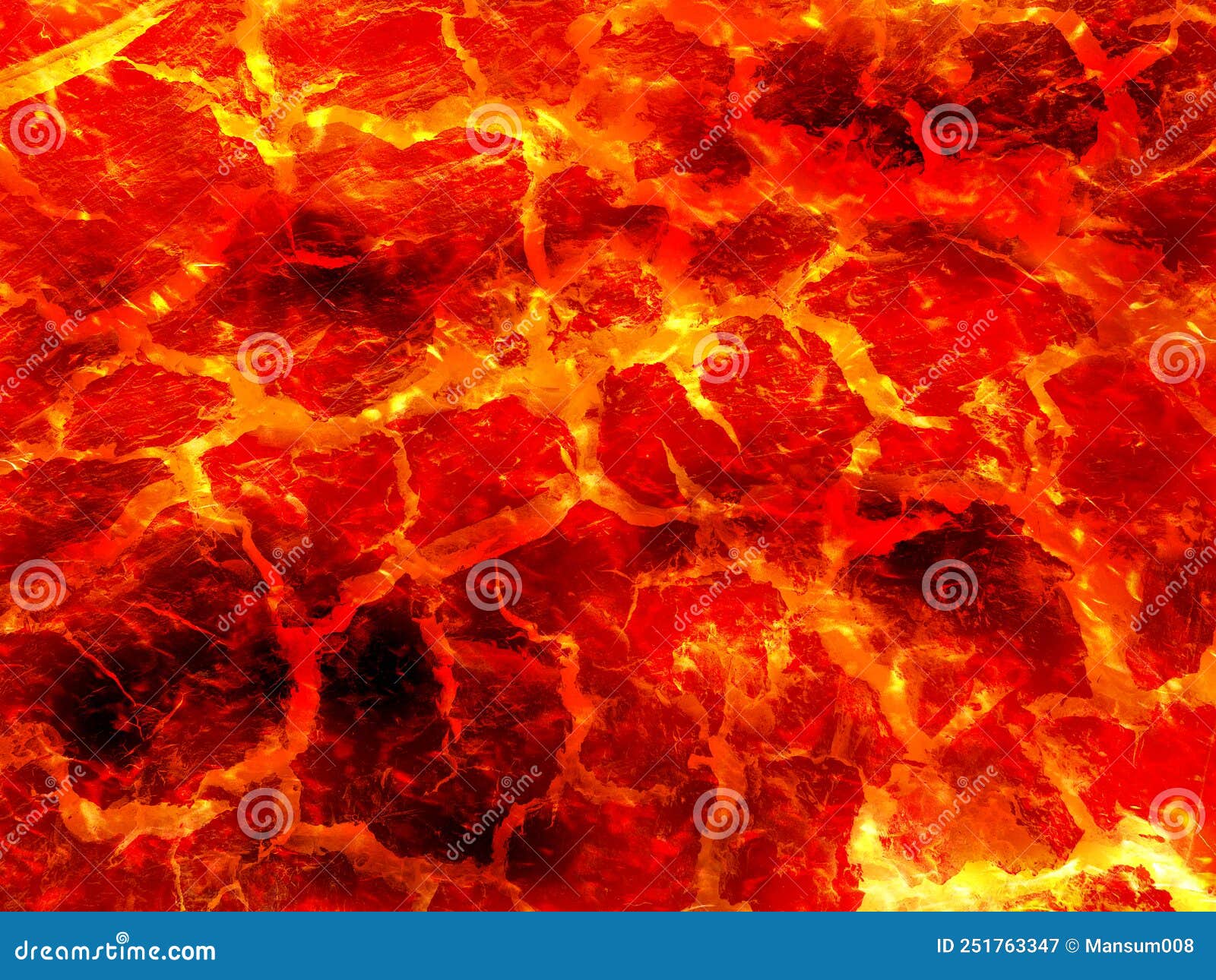 Red Hot Lava Pattern Background Stock Image - Image of magma, hell ...