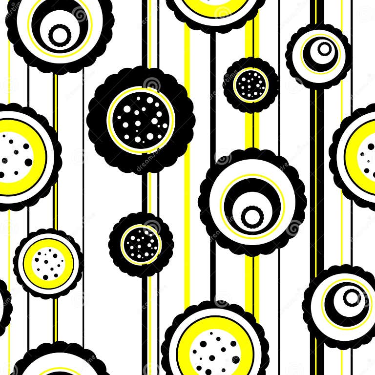 Art repetition stock vector. Illustration of circle, black - 19415536