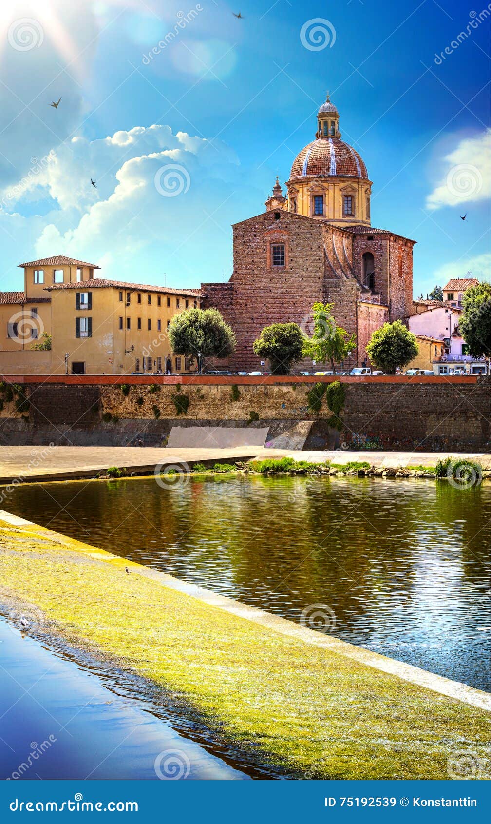 Art Romantic View in Florence. Italy. Stock Image - Image of romantic ...