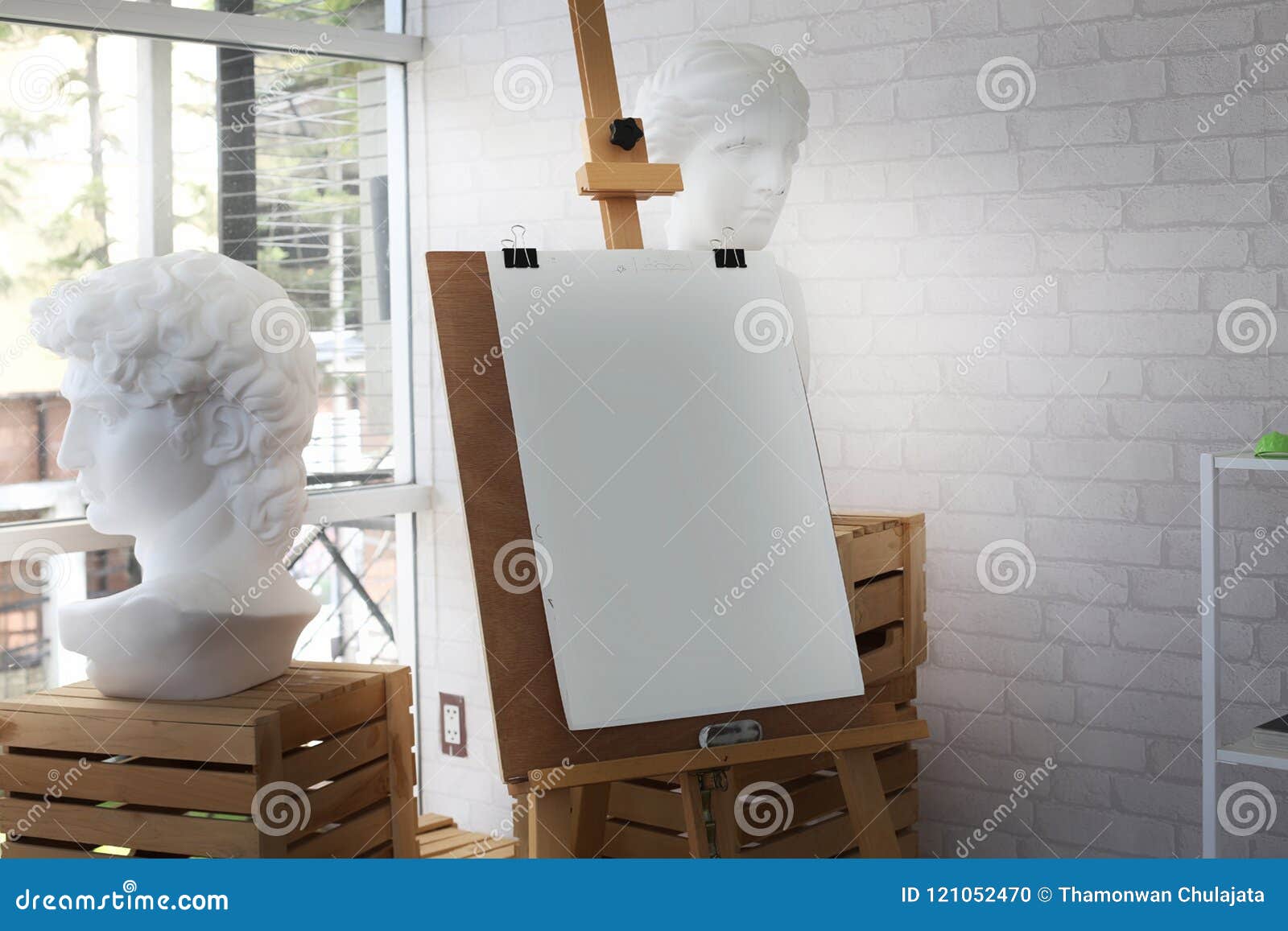 Studio painting. stock photo. Image of school, creativity - 121052470