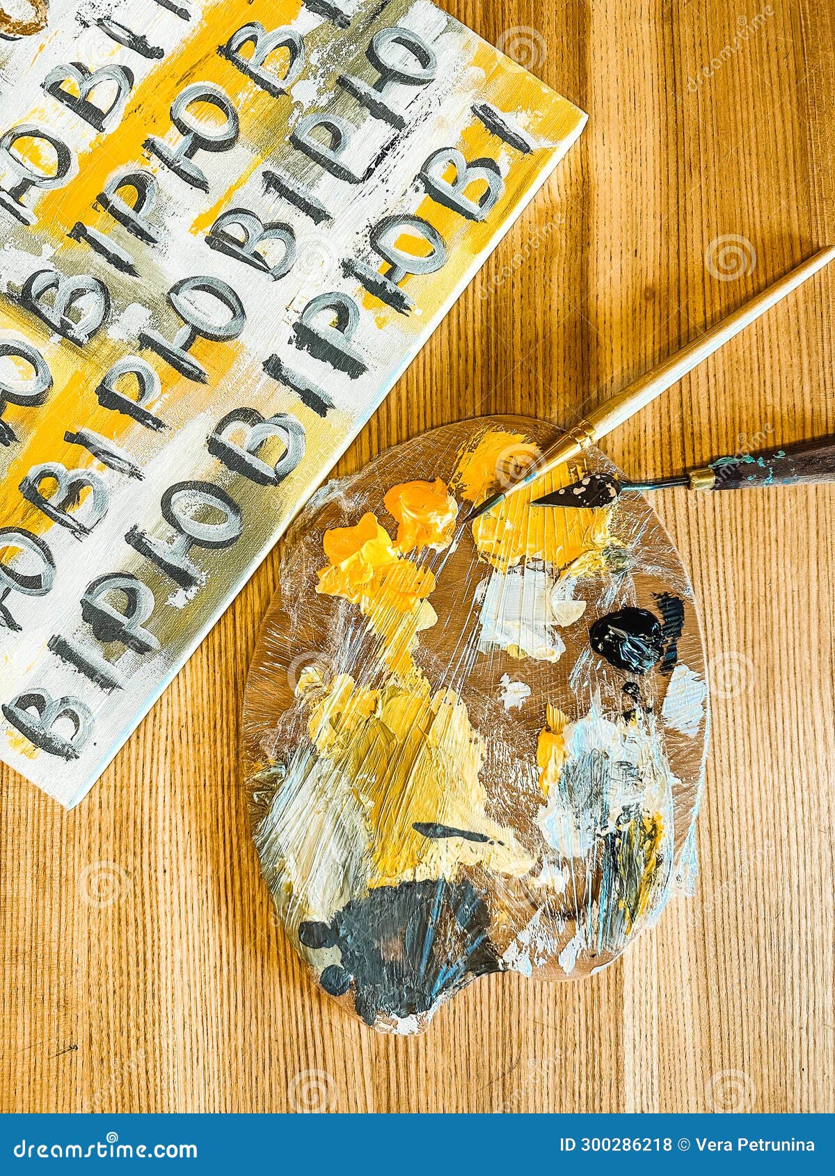 Art Room with Empty Canvas Classroom Stock Photo - Image of room ...