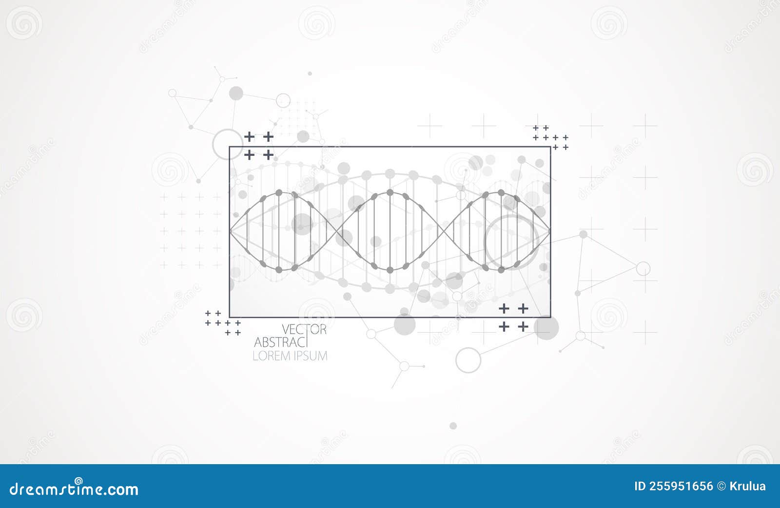 Art Science Template, Wallpaper or Banner with a DNA Molecules Stock ...