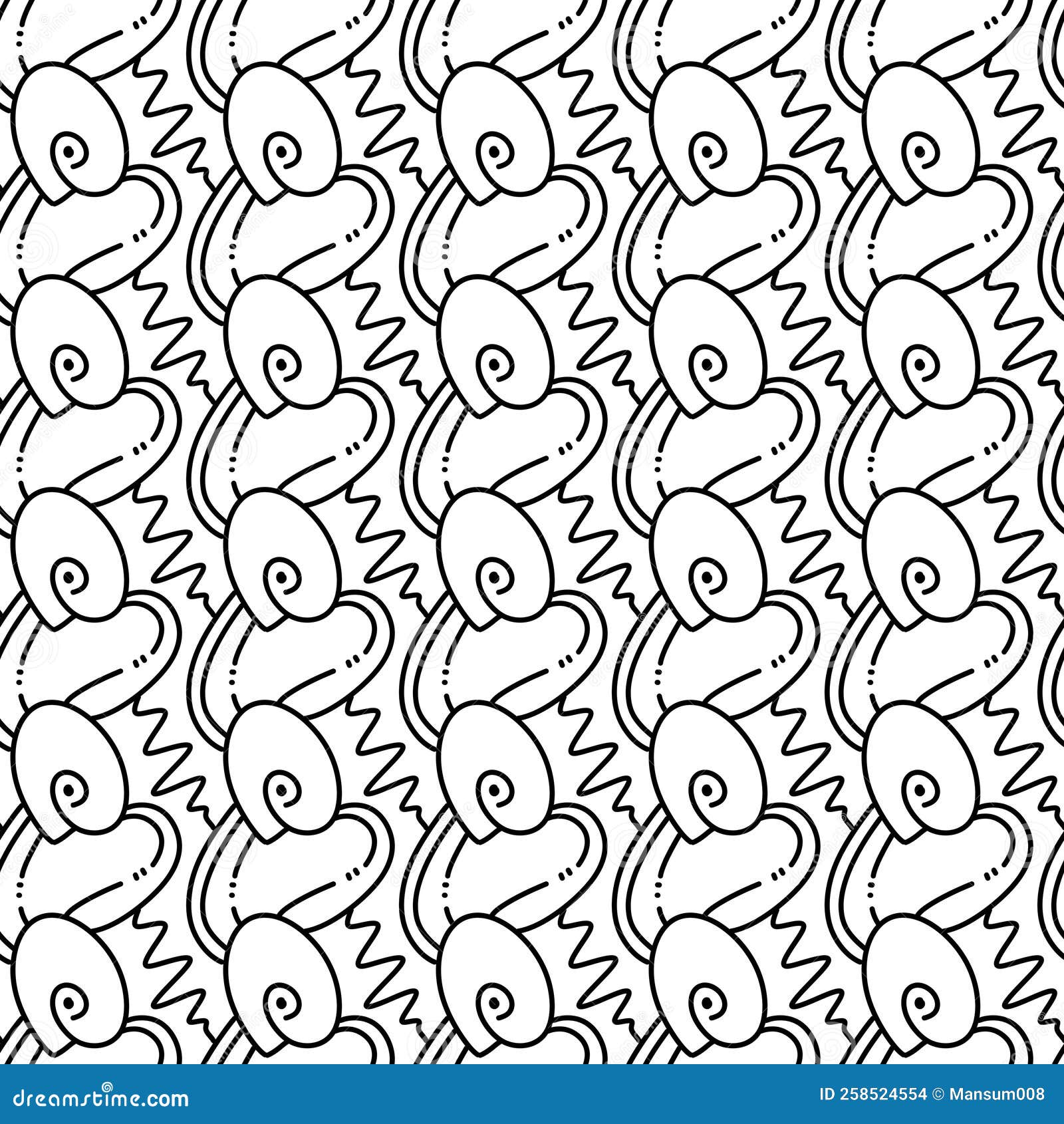 Seamless Pattern of Abstract Background Stock Illustration ...