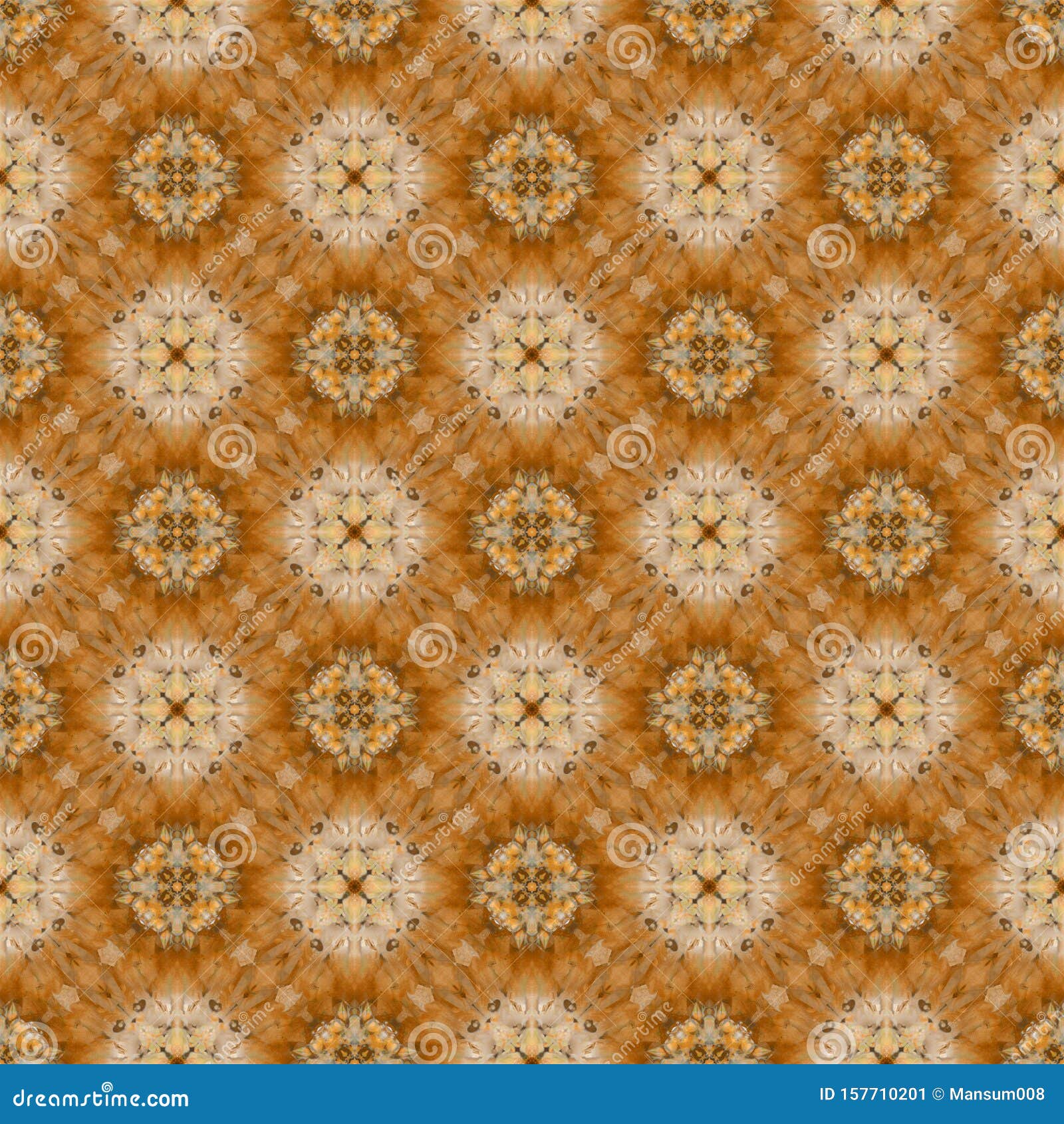 Seamless Pattern Background of Brown Color Stock Illustration ...