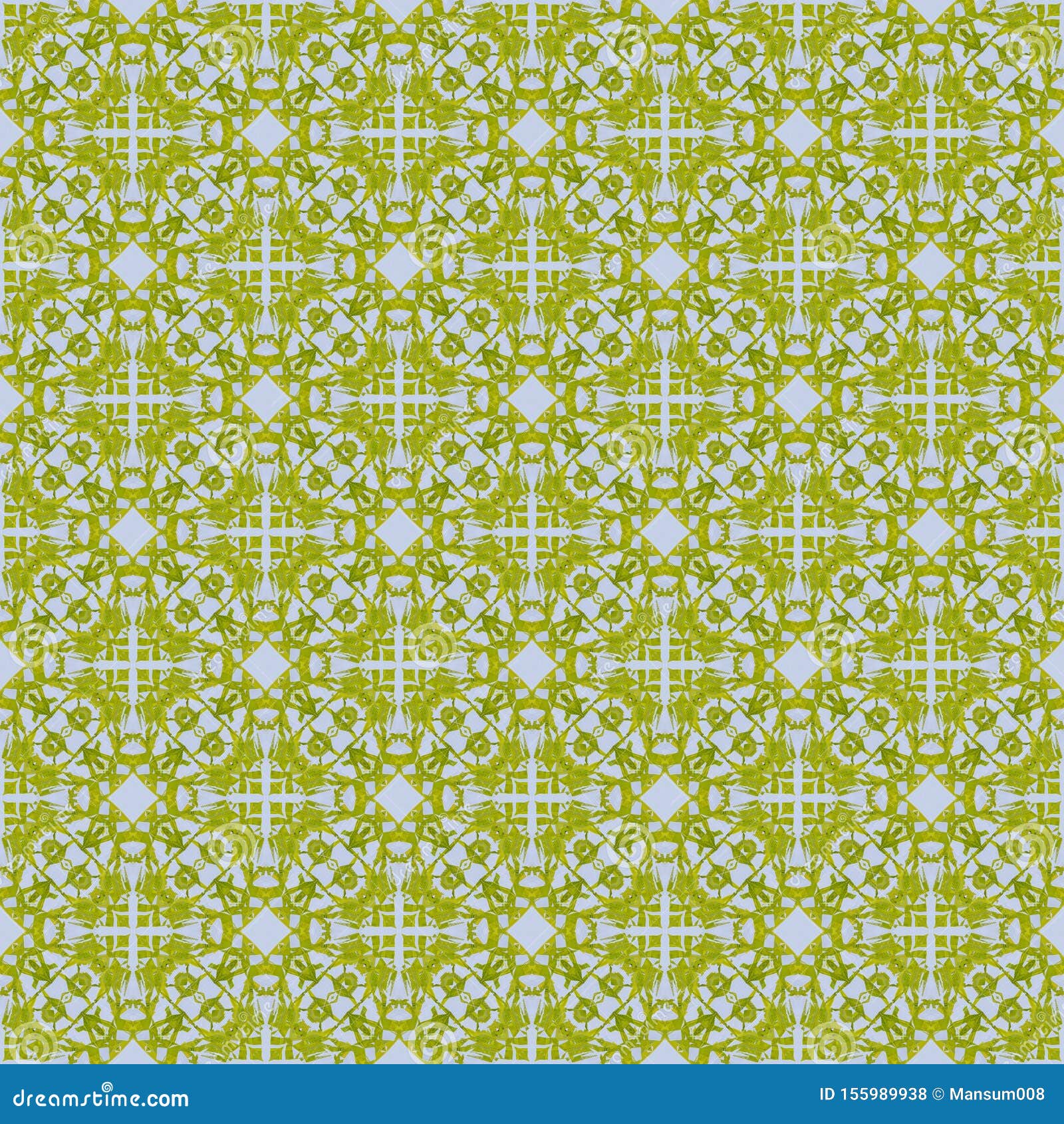 Seamless Pattern Background of Green Color Stock Illustration ...