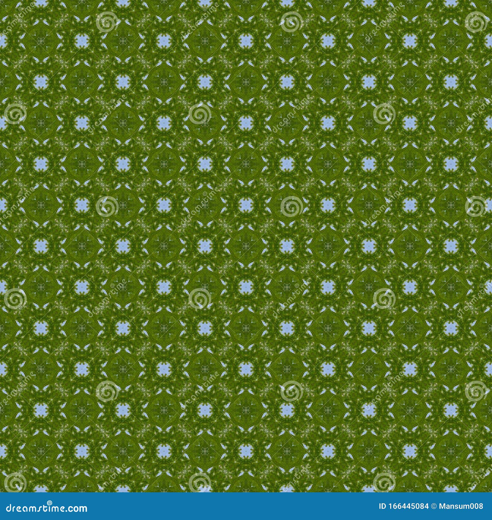 Seamless Pattern Background of Green Color Stock Illustration ...