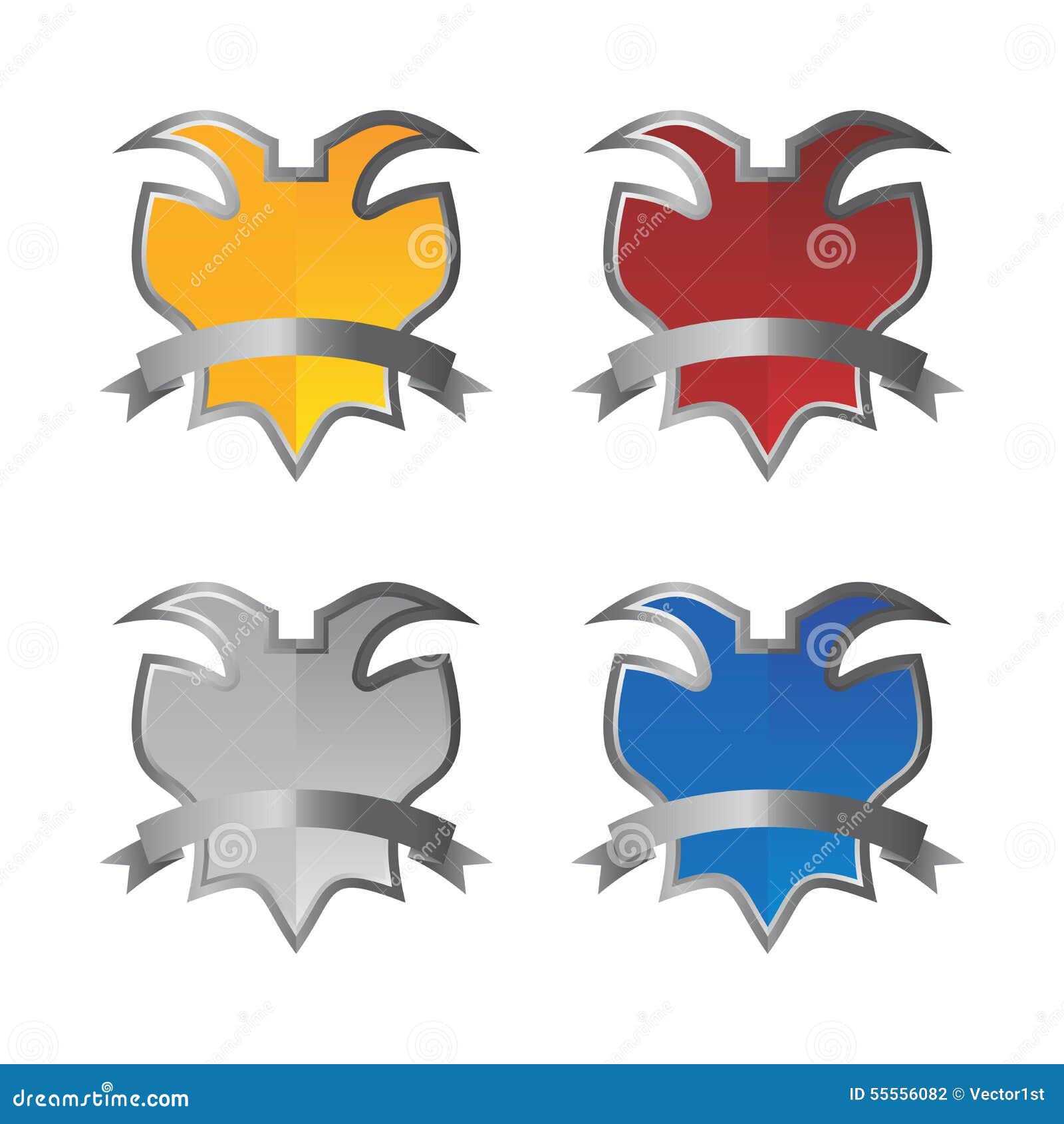 Art shield stock vector. Illustration of metal, element - 55556082